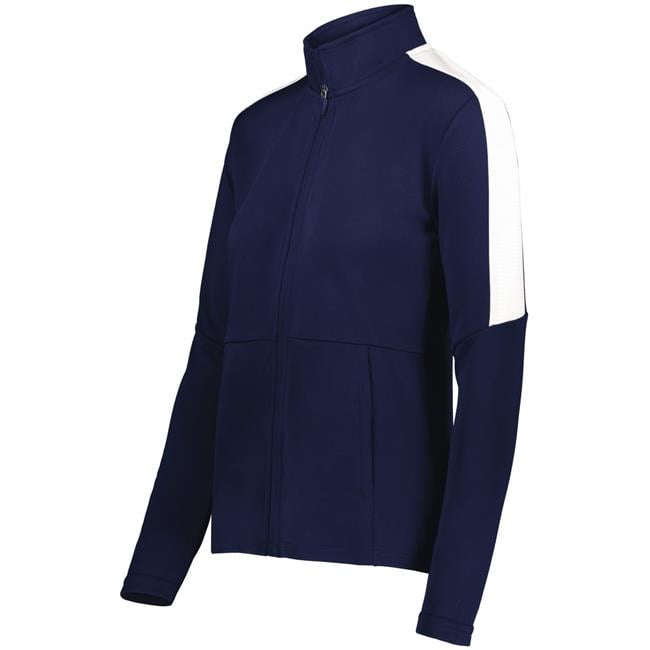 Holloway 223730.301.XLT Ladies Crosstown Jacket, Navy & White - Extra ...
