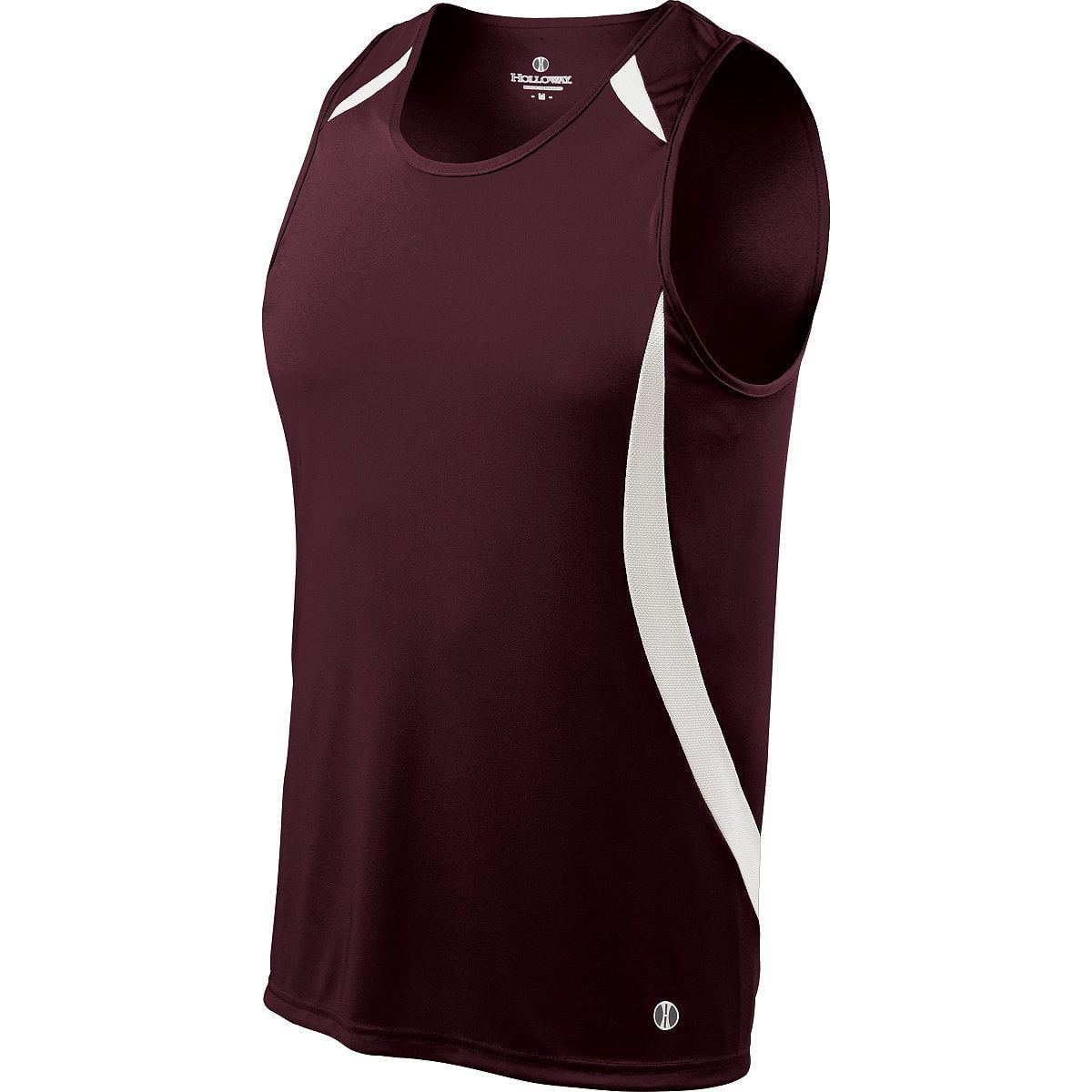 Holloway M Sprinter Singlet Dark Maroon/White 221042 - Walmart.com