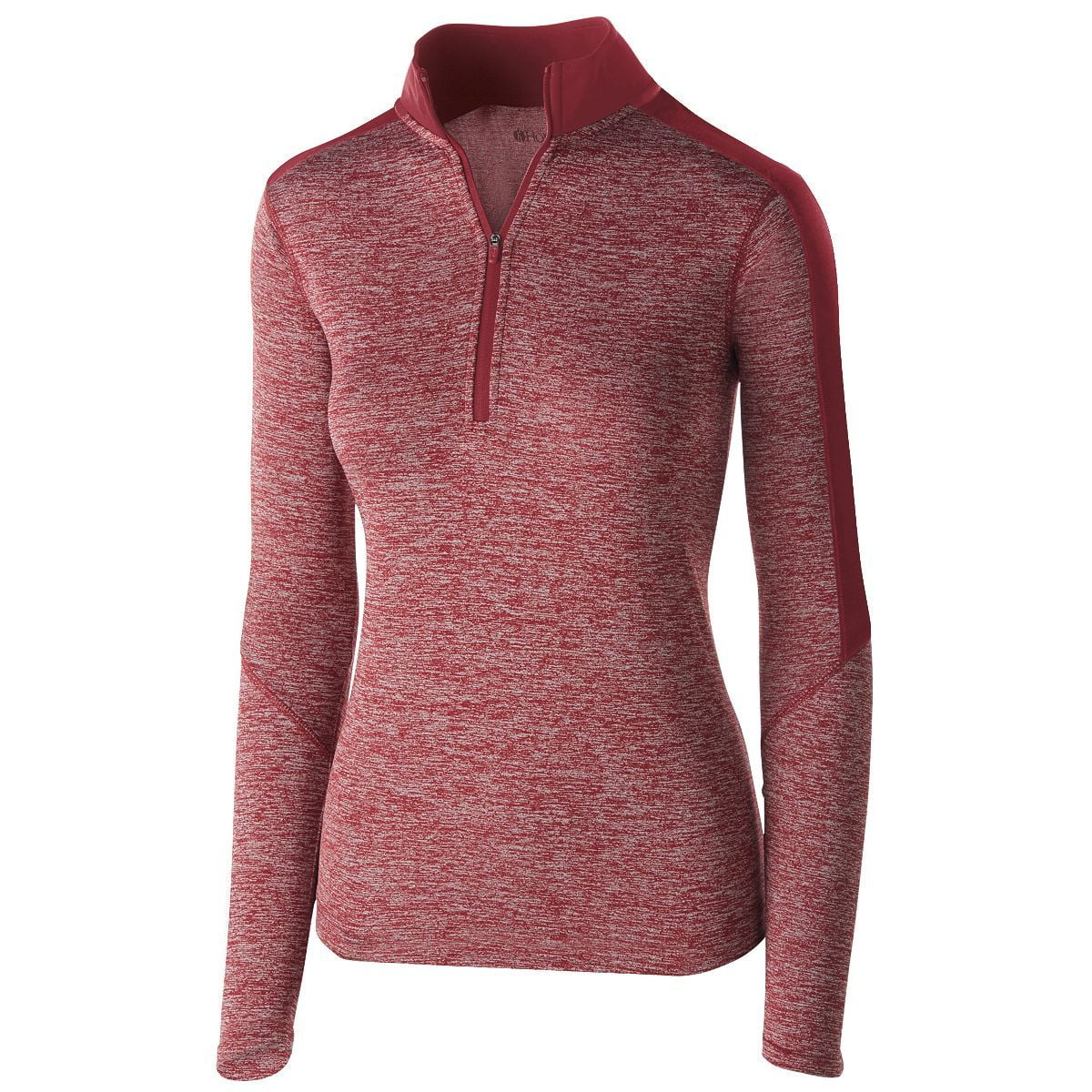 Holloway Sportswear 2XL Womens Electrify 1/2 Zip Pullover Cardinal Heather/Cardinal 222742 ...