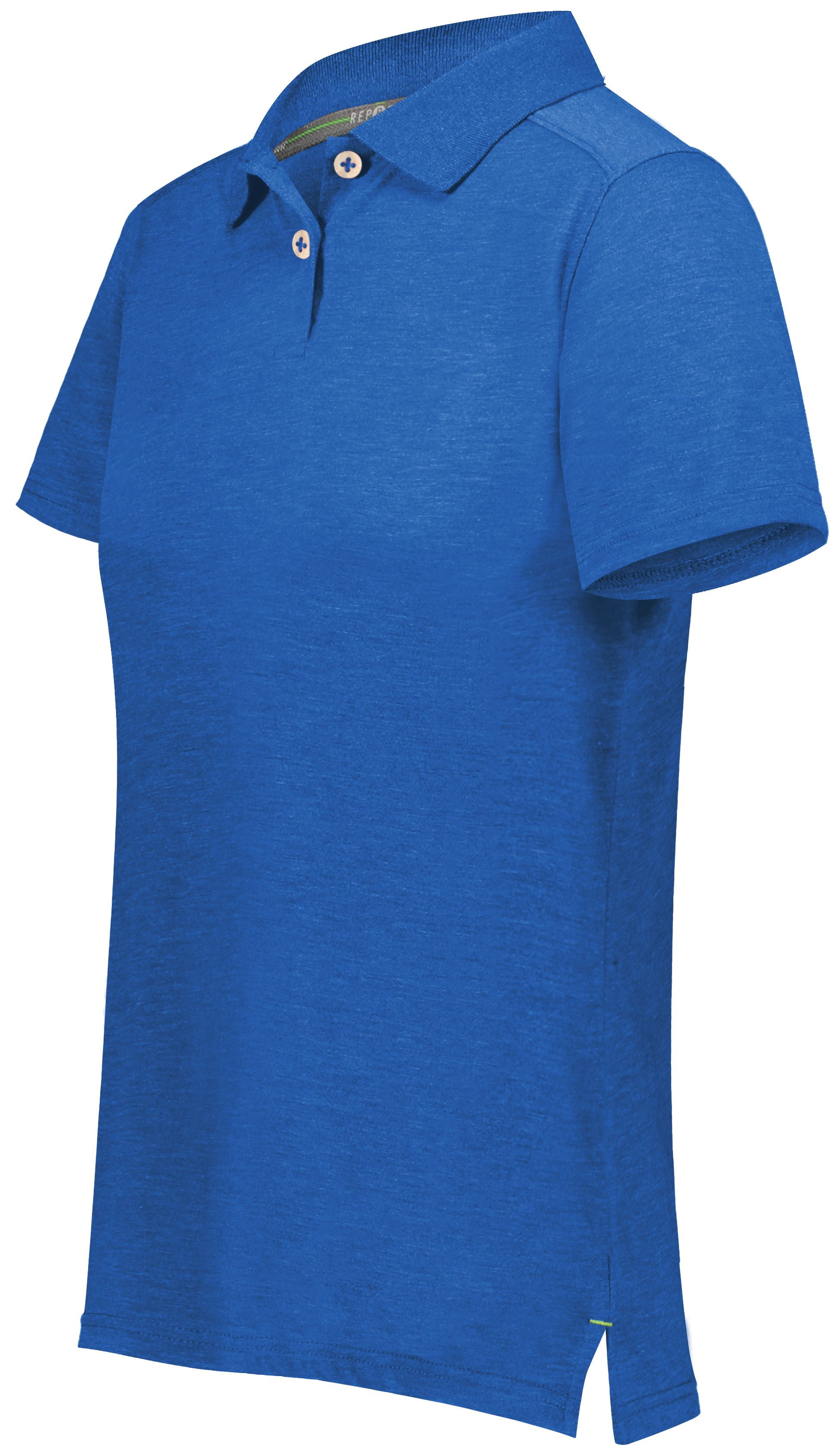 Holloway Sportswear L Womens Repreve® Eco Polo Royal Heather 222775 ...