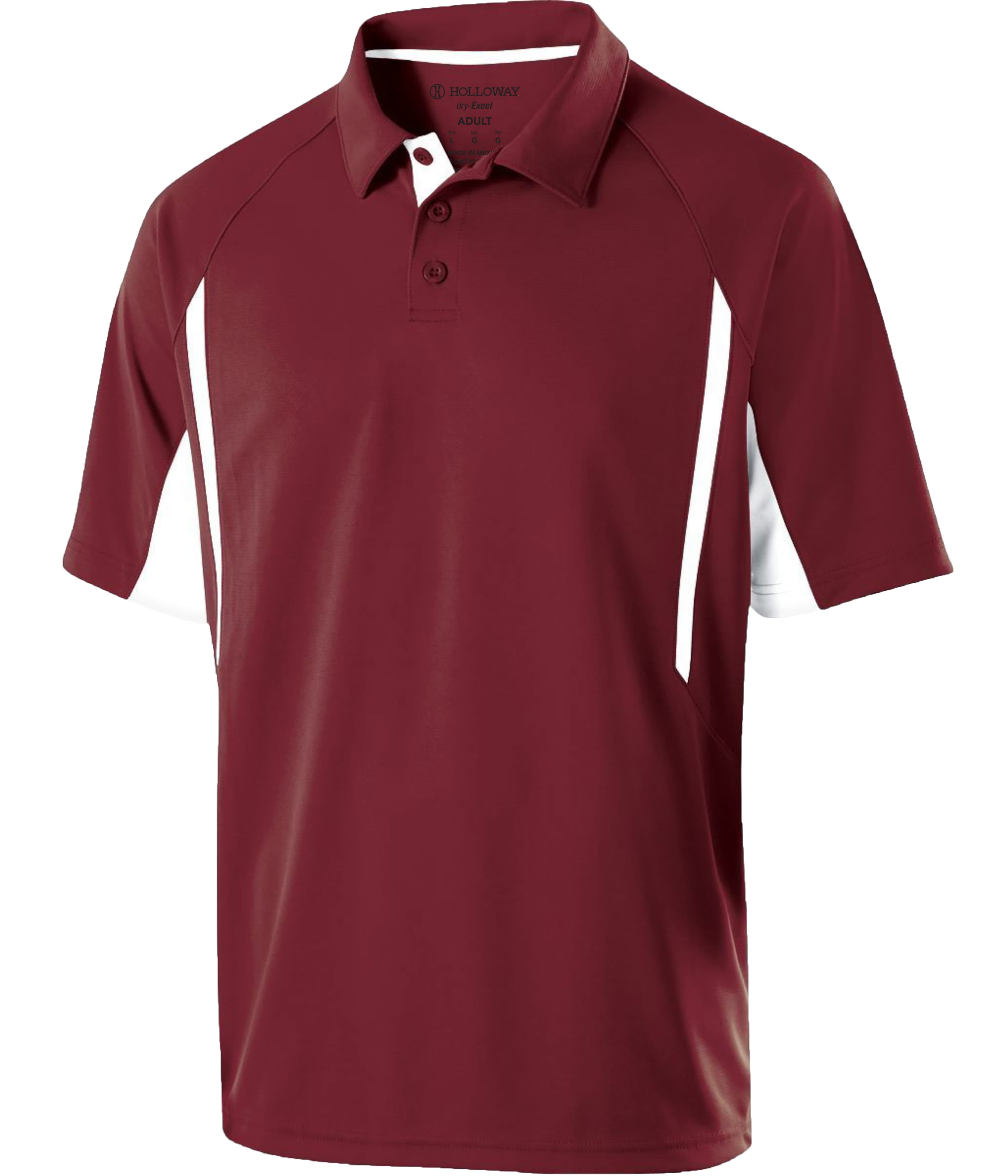 Holloway Sportswear S Avenger Polo Cardinal/White 222530 - Walmart.com