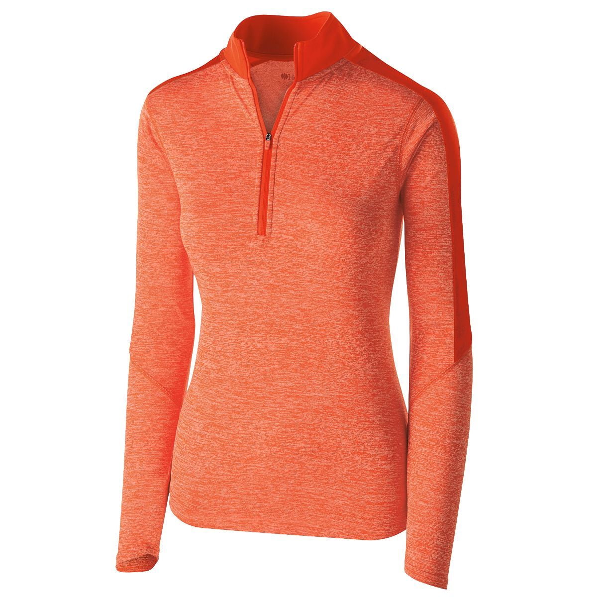 Holloway Sportswear S Womens Electrify 1/2 Zip Pullover Orange Heather ...