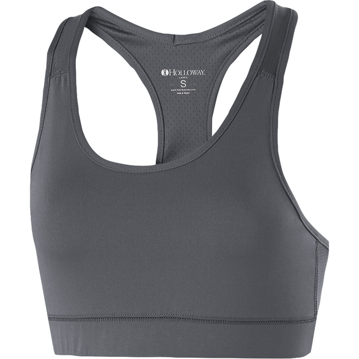 Holloway Sportswear S Womens Vent Bra Graphite 223300 - Walmart.com