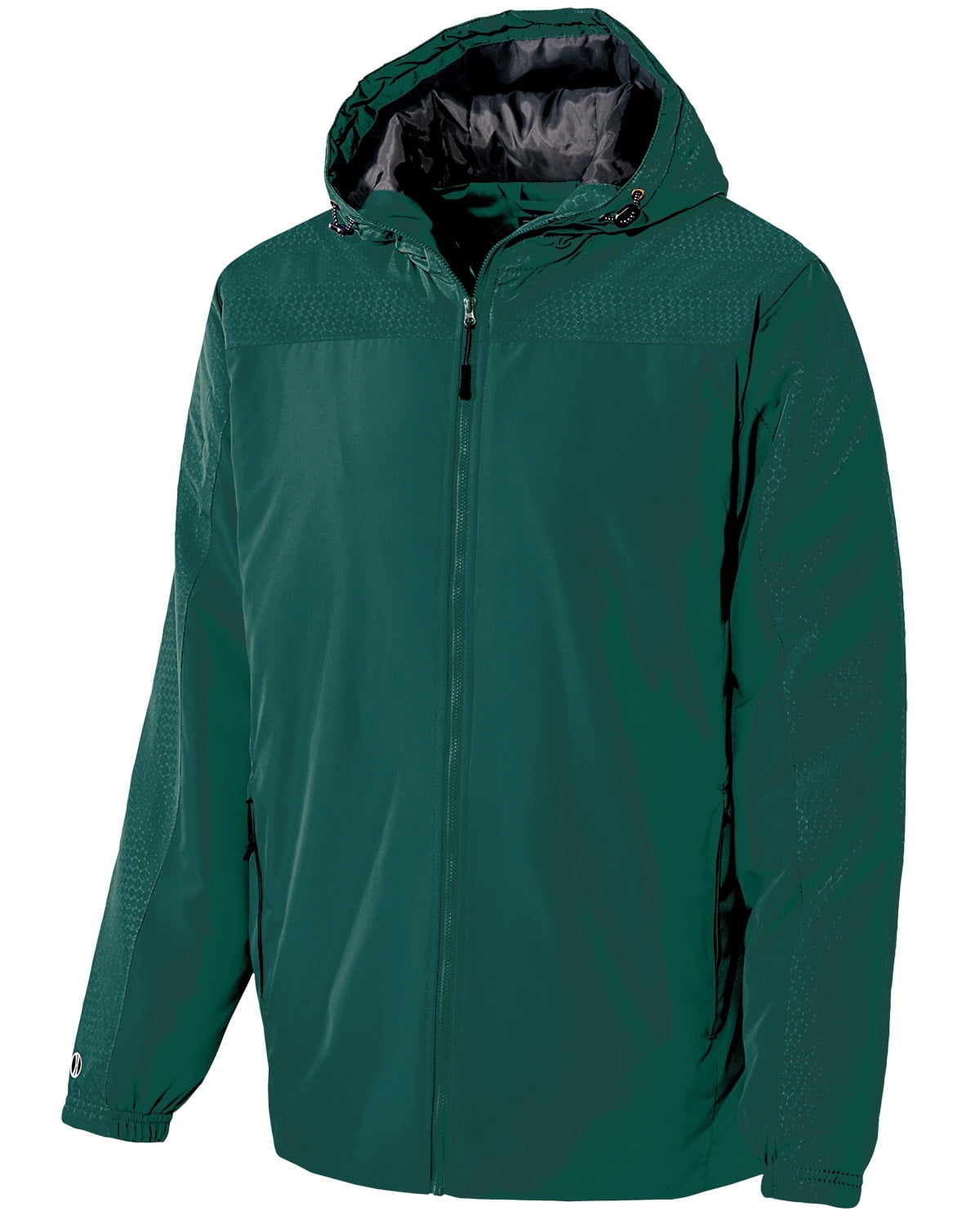 Holloway Sportswear Bionic Full Zip Hooded Jacket, XL, Dark Green ...
