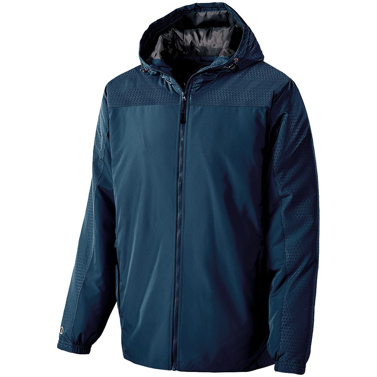 Holloway Sportswear XL Boys BIONIC HOODED JACKET Navy/Carbon 229217 ...