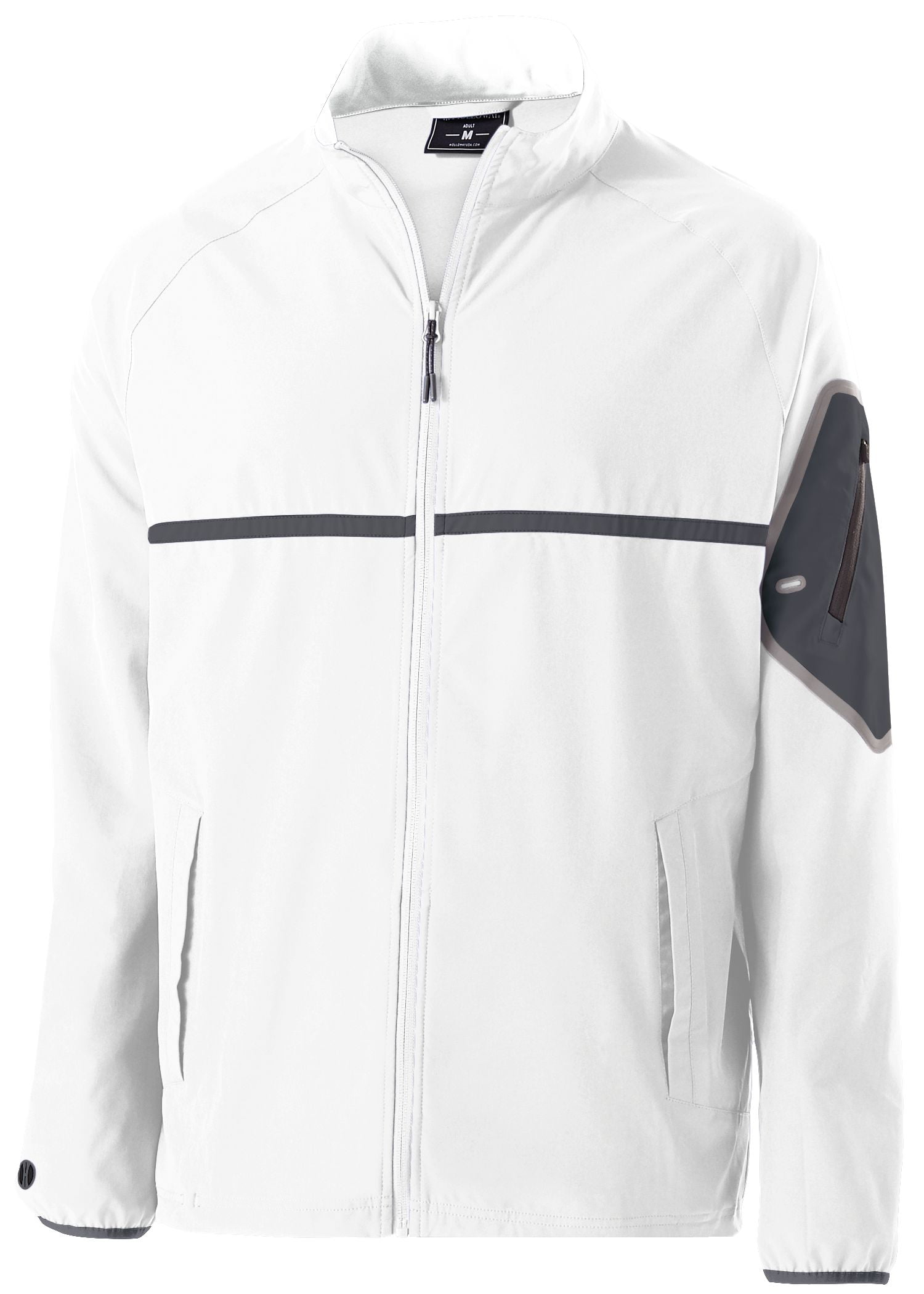 Holloway Sportswear XL Weld Jacket White/Carbon 229543 - Walmart.com