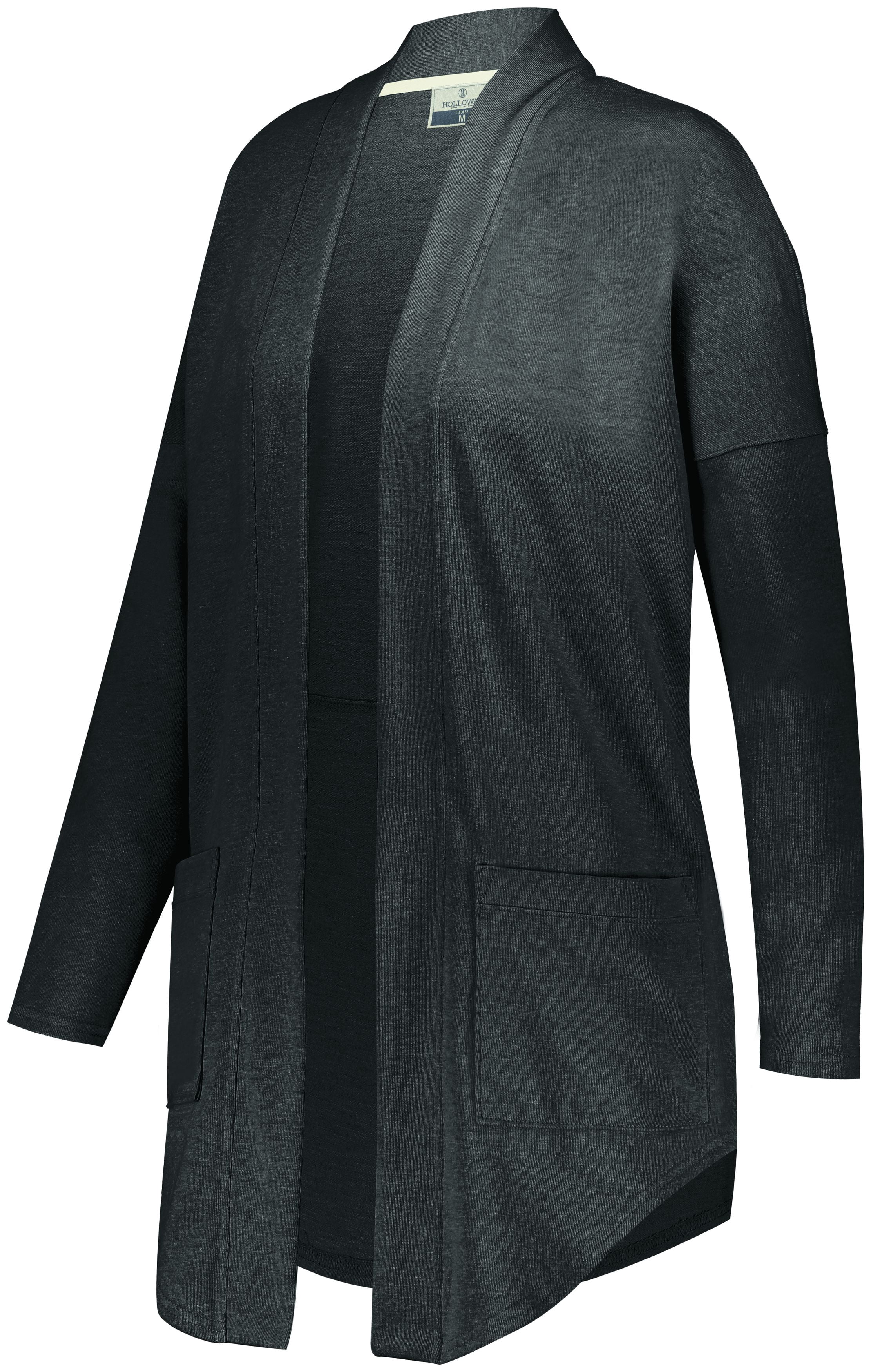 Holloway Sportswear XL Womens SOPHOMORE CARDIGAN Black Heather 229777 ...