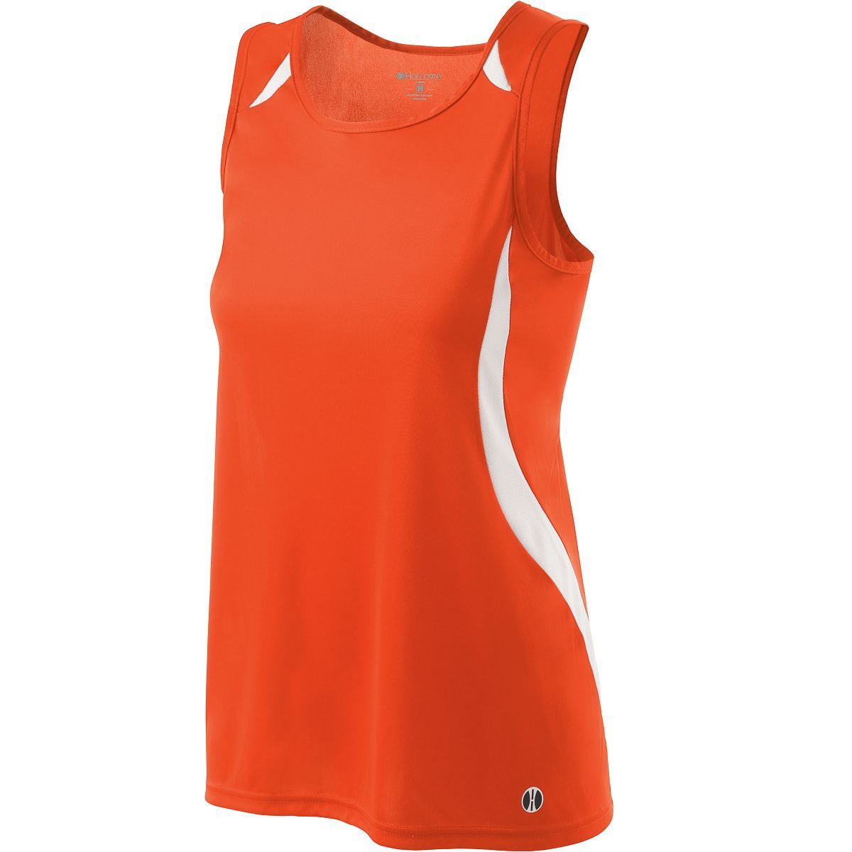 Holloway Sportswear XL Womens SPRINT SLIM FIT SINGLET Orange/White ...