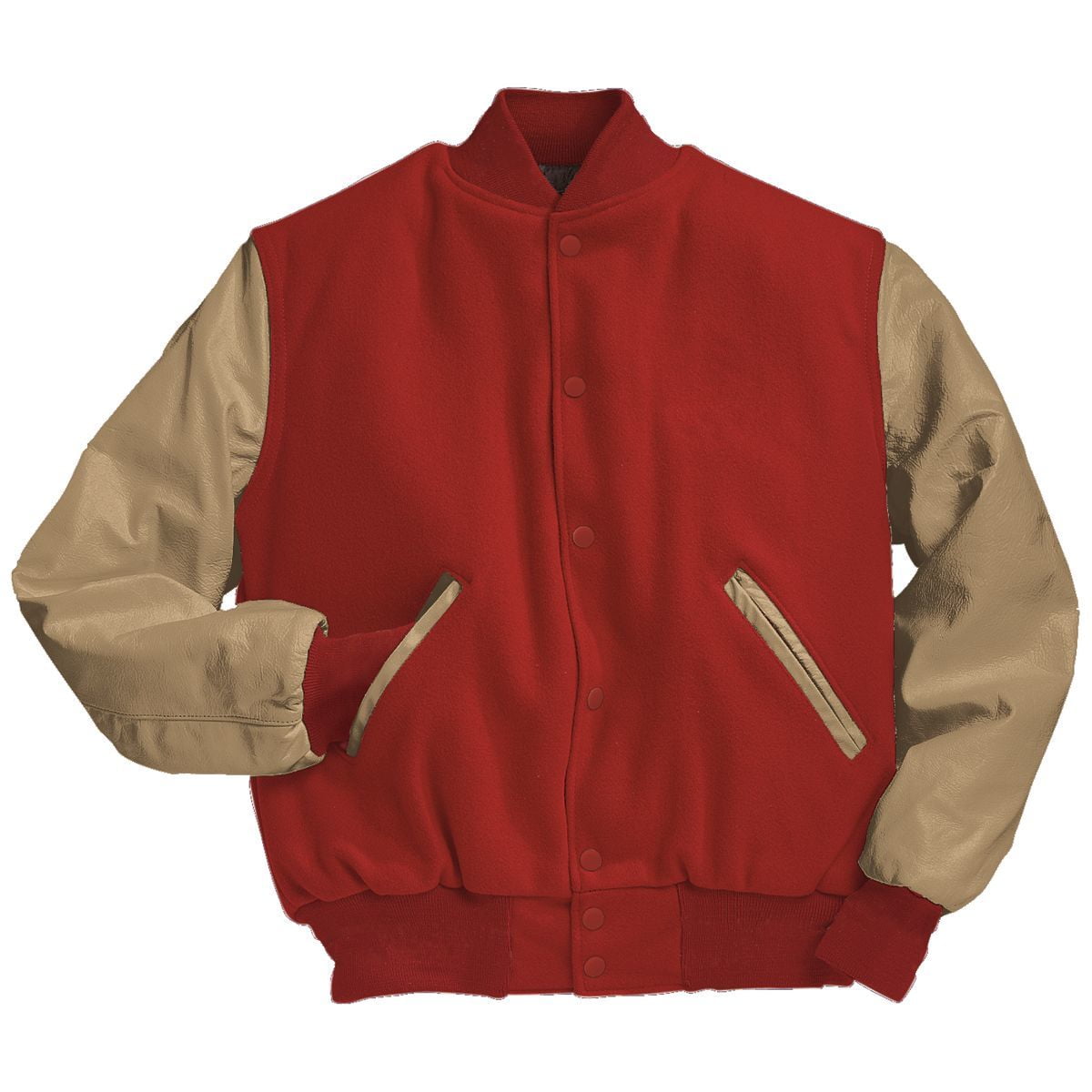 Holloway Sportswear XS Varsity Jacket Scarlet/Cream 224183 - Walmart.com