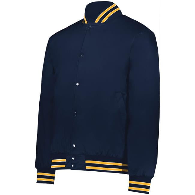 Holloway XL Heritage Jacket Navy/Light Gold/White 229140 - Walmart.com