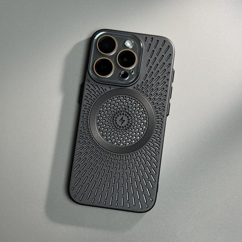 Hollowed Cooling Wireless Charging MagSafe Phone Case for iPhone 14 ...