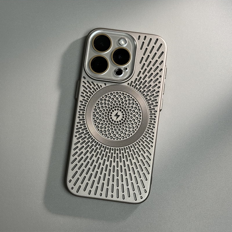 Hollowed Cooling Wireless Charging MagSafe Phone Case for iPhone 14 ...