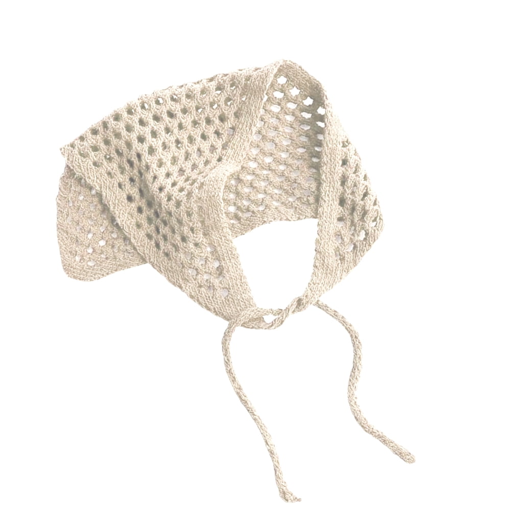 Hollowed Crochet Head Scarf Hair Styling Accessory Hip Scraf For ...