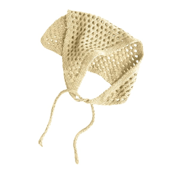 Hollowed Crochet Head Scarf Hair Styling Accessory Hip Scraf For Travel ...
