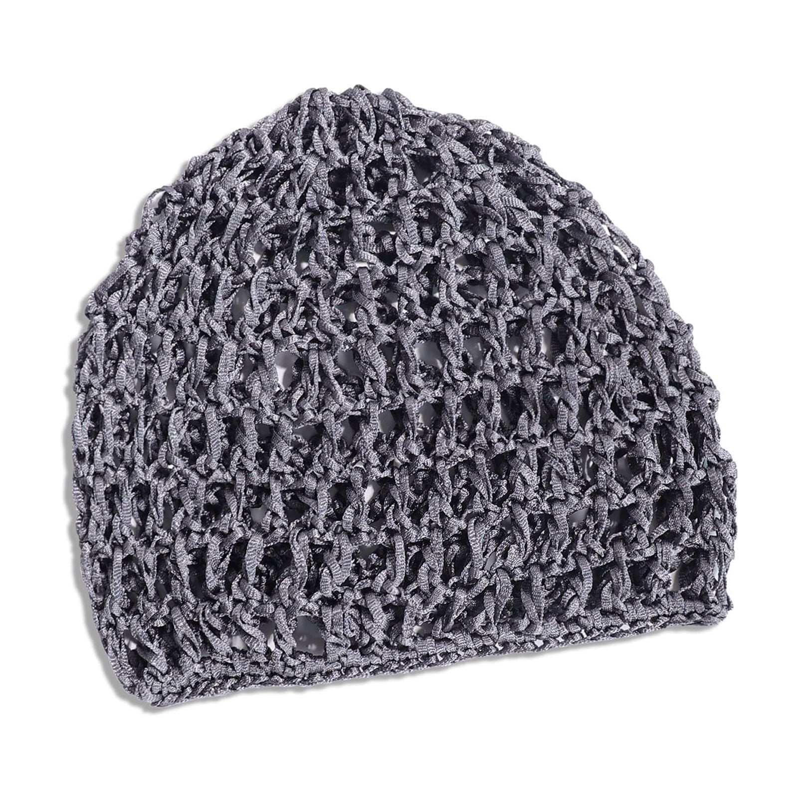 Hollowed Knit Skull Hat Handmade Crochet Brimless Hat for Women Teens ...