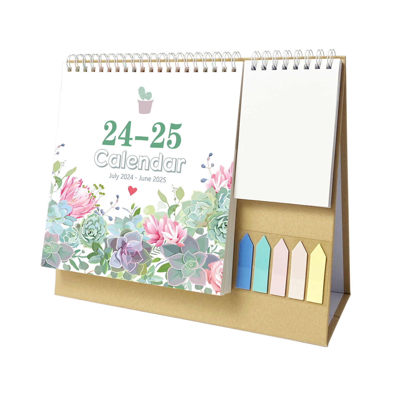 Holloyiver 2024-2025 Desk Calendar, 10x10 Inch 12 Months Monthly Desk ...