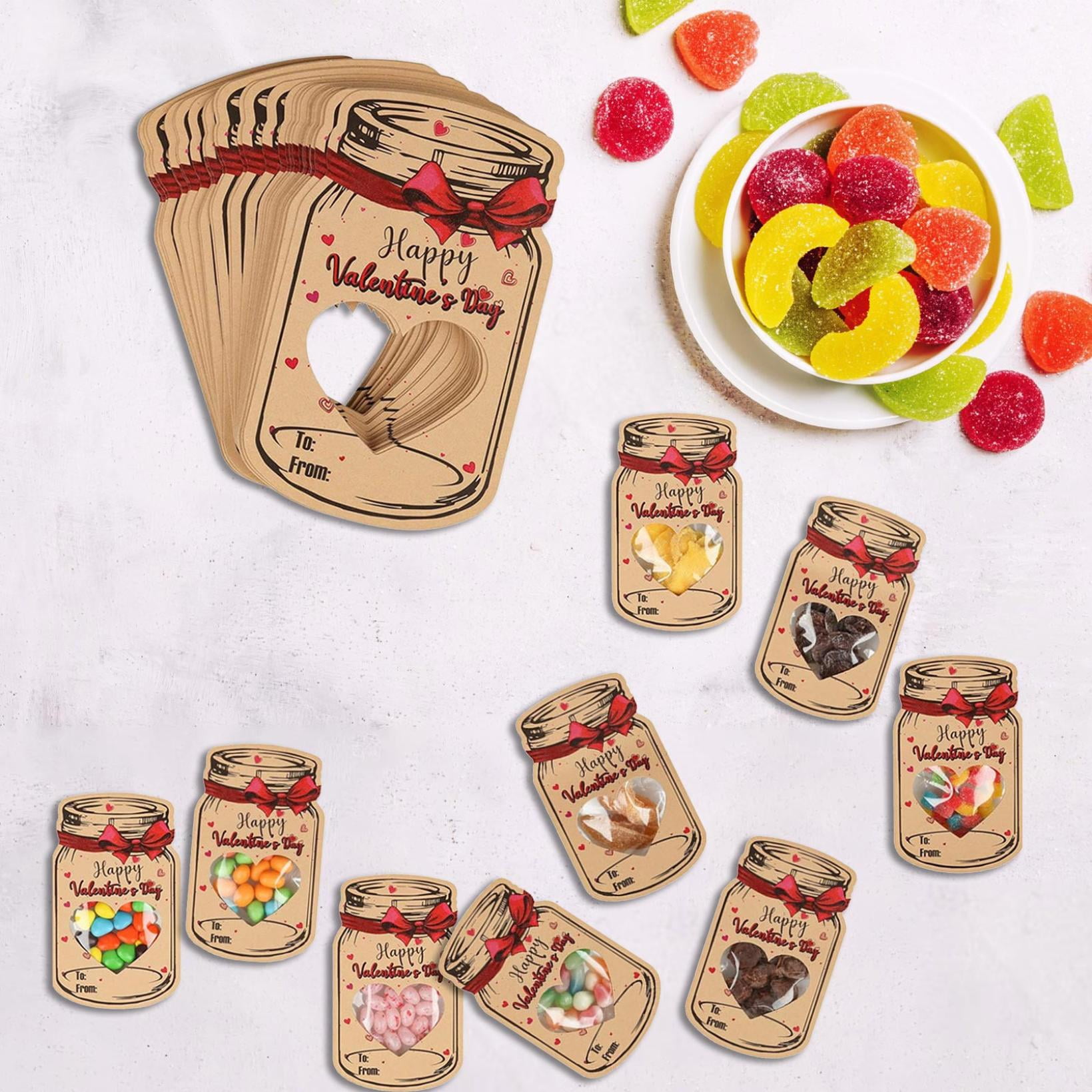 Holloyiver 24PCS Valentine's Day Gift Cards, Valentine's Day Candy ...