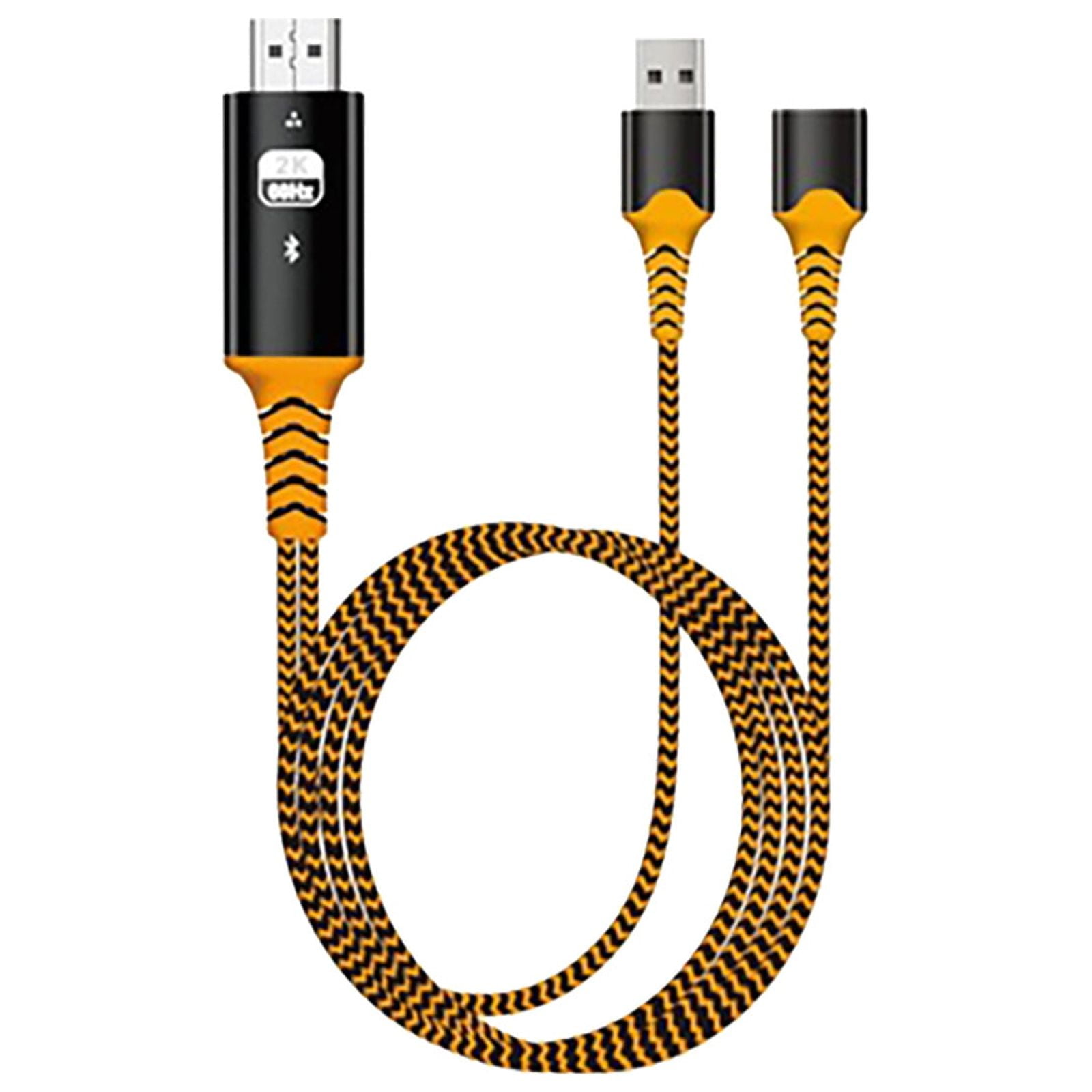 Holloyiver 3 in 1 HDMI Cable Adapter, 2K 60Hz 1080P USB to HDMI Adapter ...