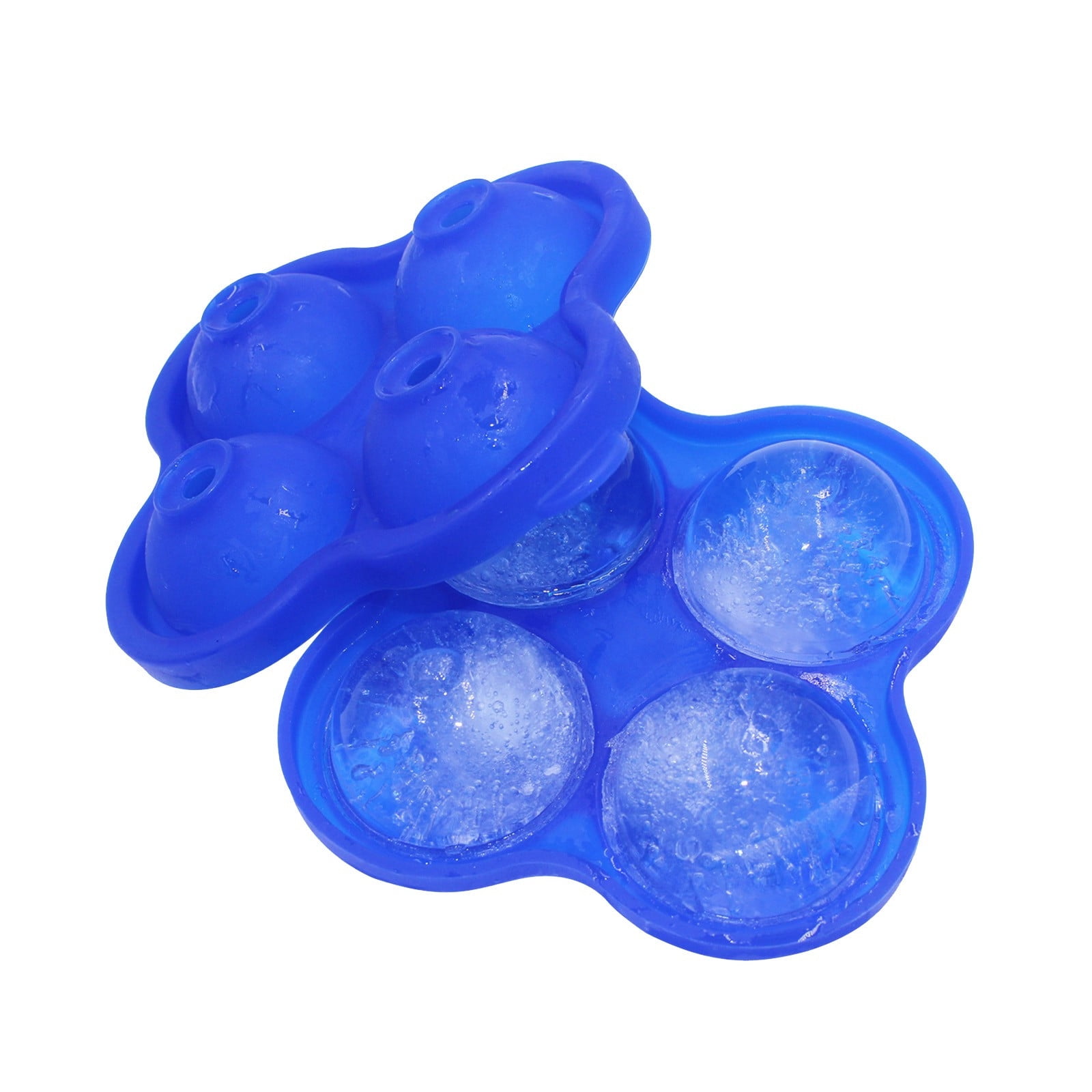 Holloyiver 3D Ball Ice Cube Tray, 2" Large Sphere Round Ice Cube Mold ...