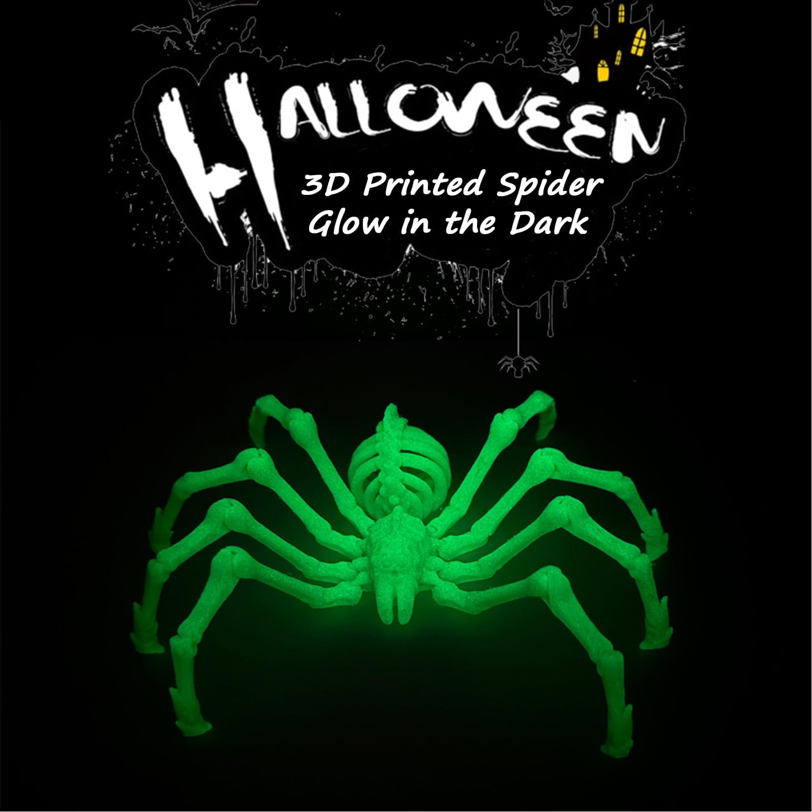 Holloyiver 3D Printed Articulated Spider Extendable, Movable Joints ...