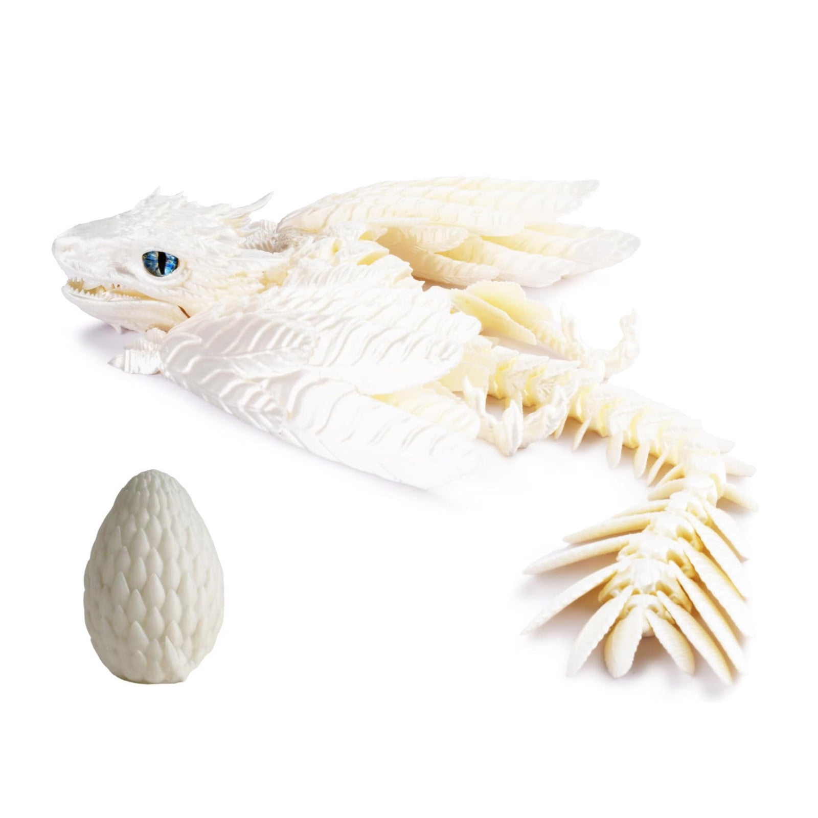 Holloyiver 3D Printed Dragon with Wings, 3D Printed Animals Crystal ...