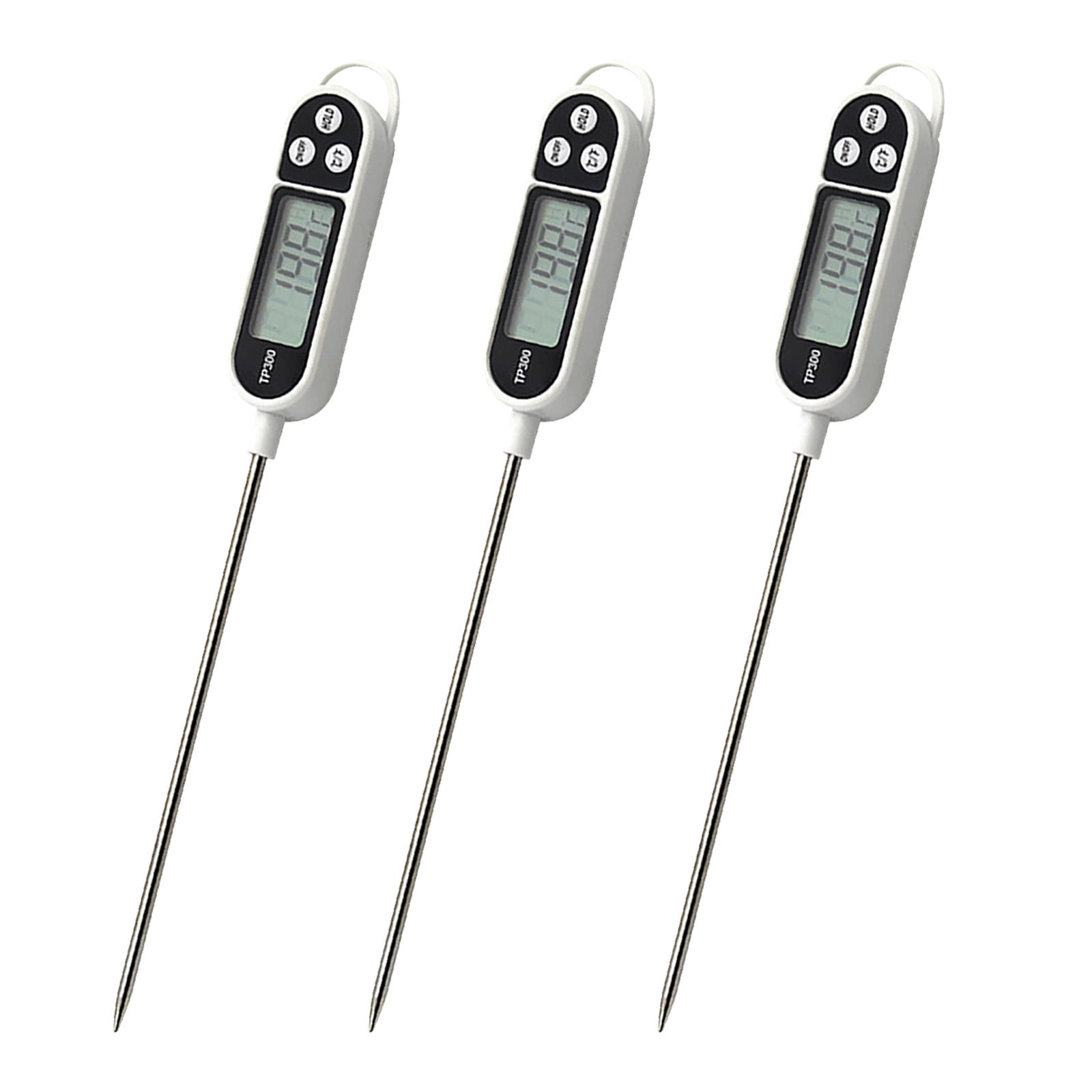 Holloyiver 3PCS Digital Instant Read Meat Thermometer with Long Probe ...