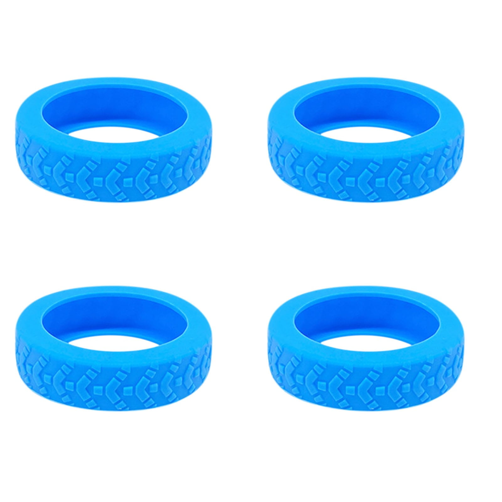 Holloyiver 4 Pack Luggage Wheel Covers, Silicone Silent Luggage Wheel ...