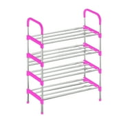 Seville Classics 3-Tier Stackable Interlock 12-Pair Resin Slat Sturdy ...