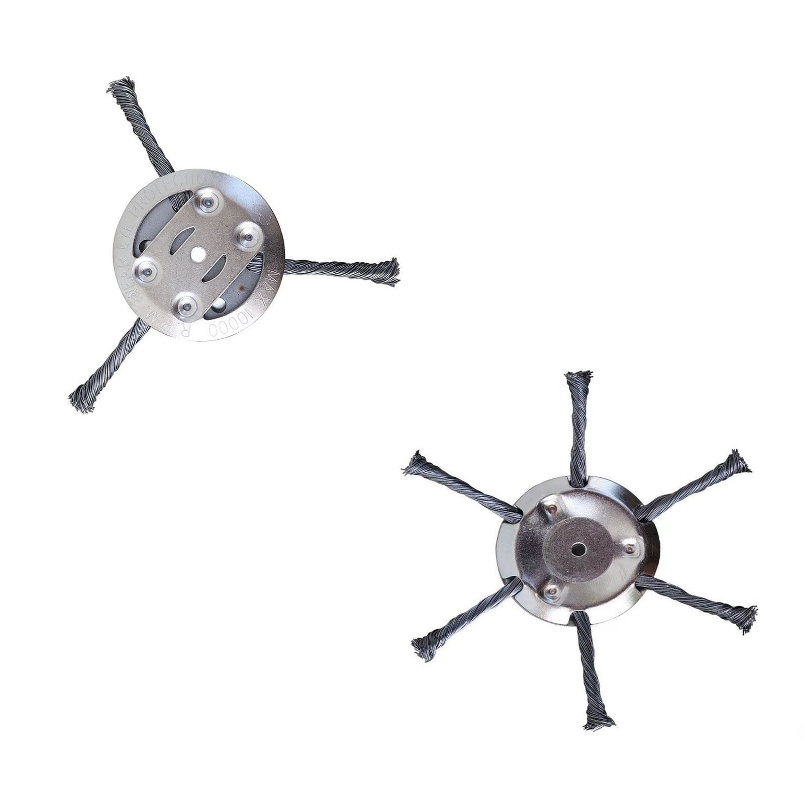 Holloyiver 6 Inch Unbreakable Wired Trimmer Blade, Wire Wheel for Weed ...