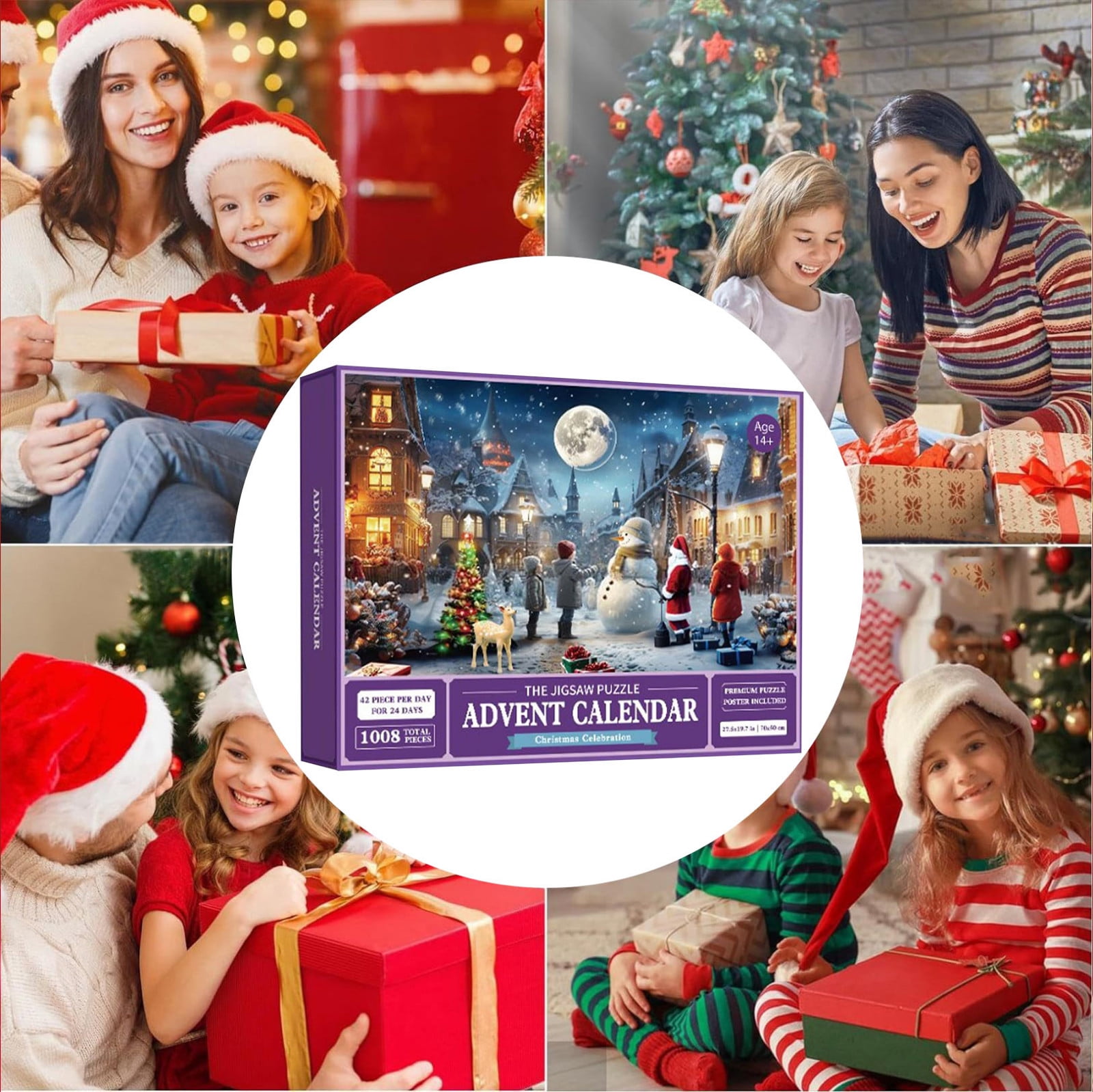 Holloyiver Advent Calendar 2023, Christmas Puzzle for Kids and Adults ...