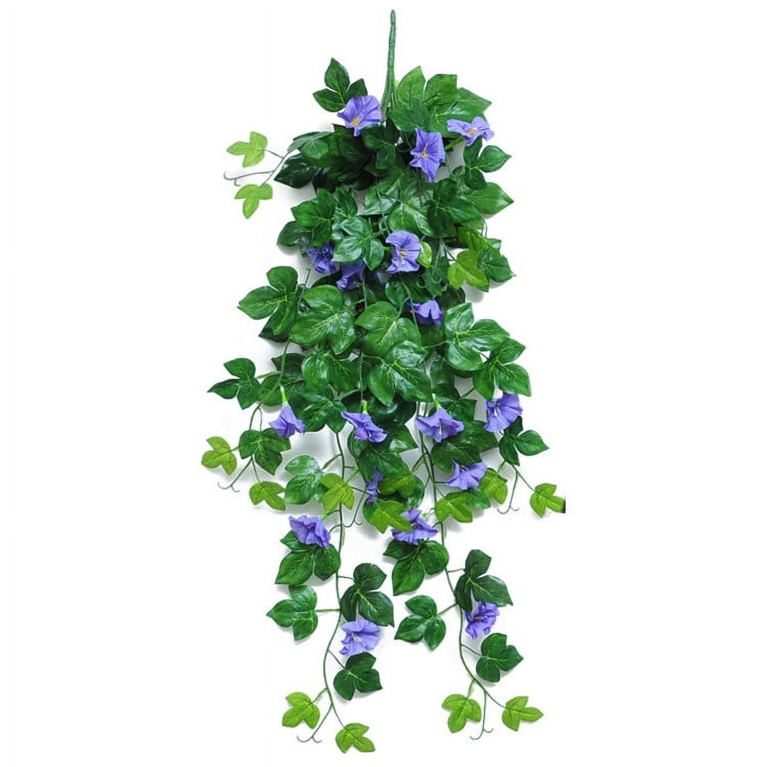 Holloyiver Artificial Hanging Vine Flowers, Plant Hanger UV Resistant ...