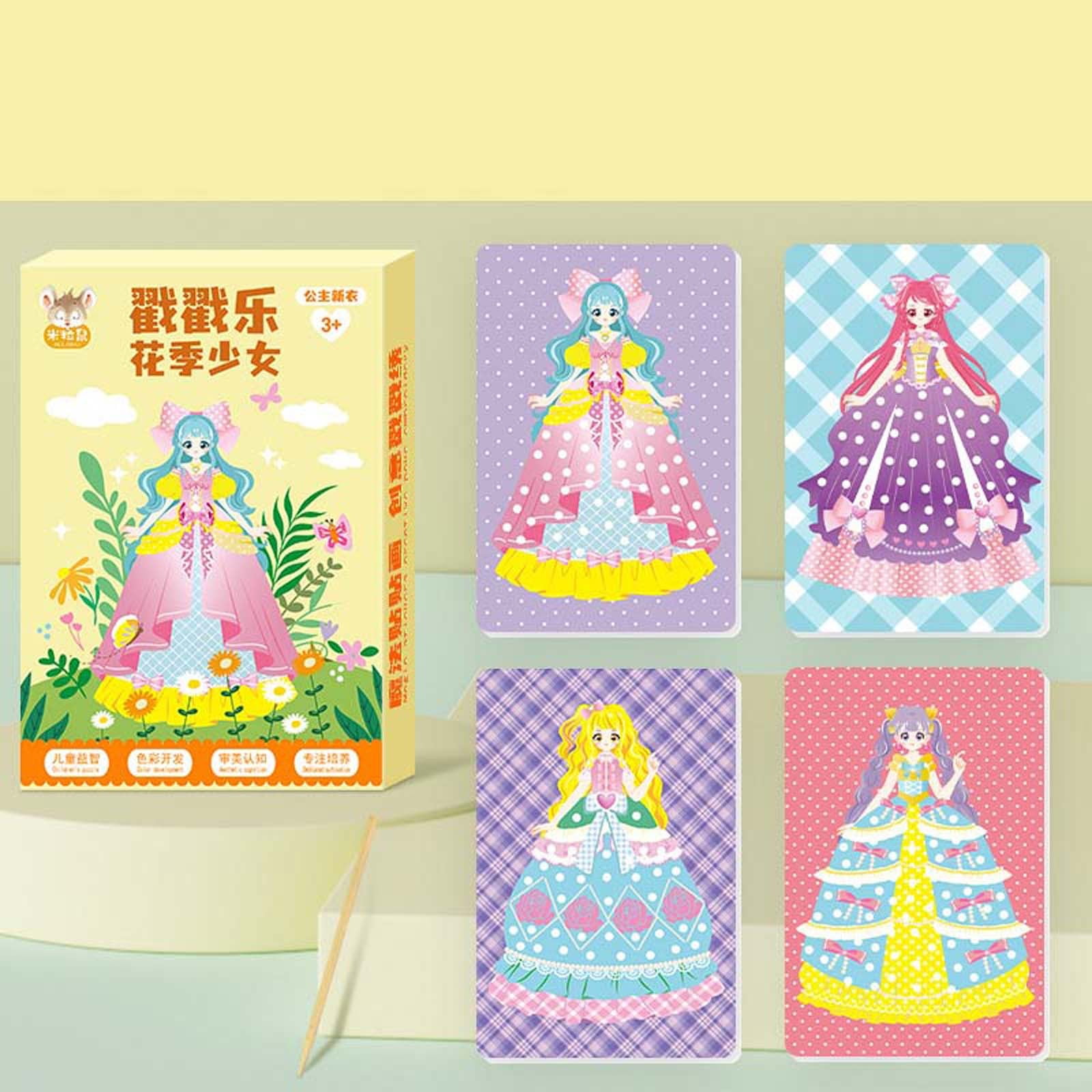 Holloyiver Arts and Crafts Kits for Kids, Creative Poke Art Fabric ...