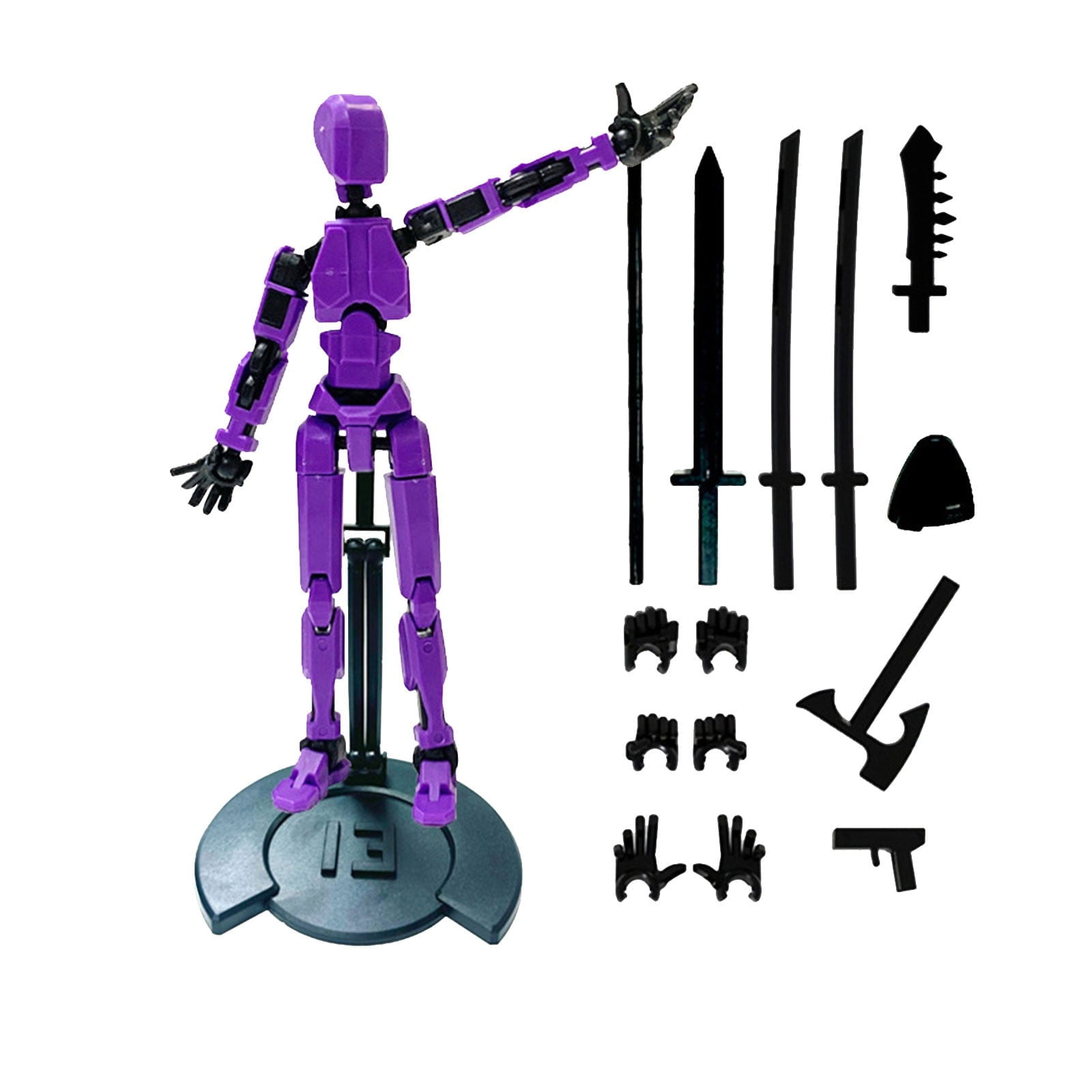 Assembled T13 Action Figure with Stand, 3D Printed Dummy 13 Action ...