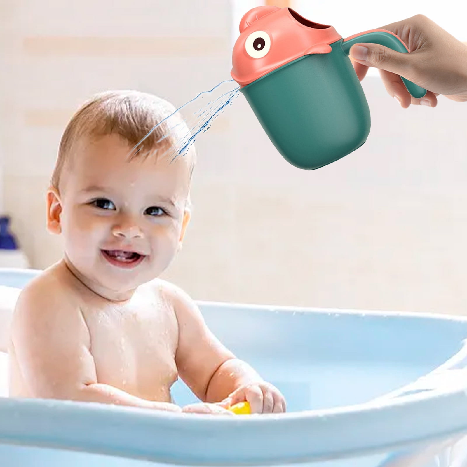 Holloyiver Baby Bath Rinse Cup, Silicone Baby Shampoo Rinser ...