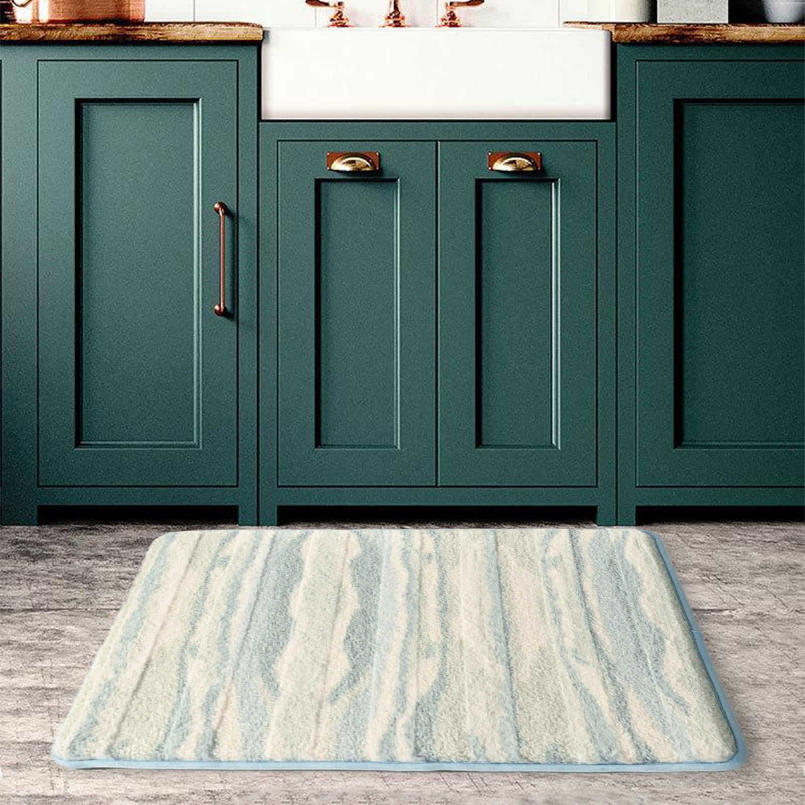 Holloyiver Bathroom Rug, Soft and Absorbent Microfiber Bath Rugs, Non ...