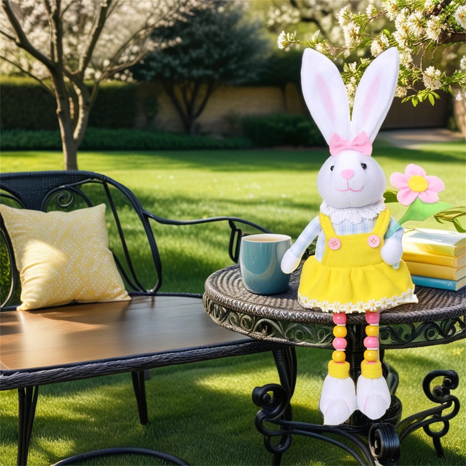 Holloyiver Bunny Rabbit Stuffed Animal, Easter Bunny Toy, Easter Rabbit ...