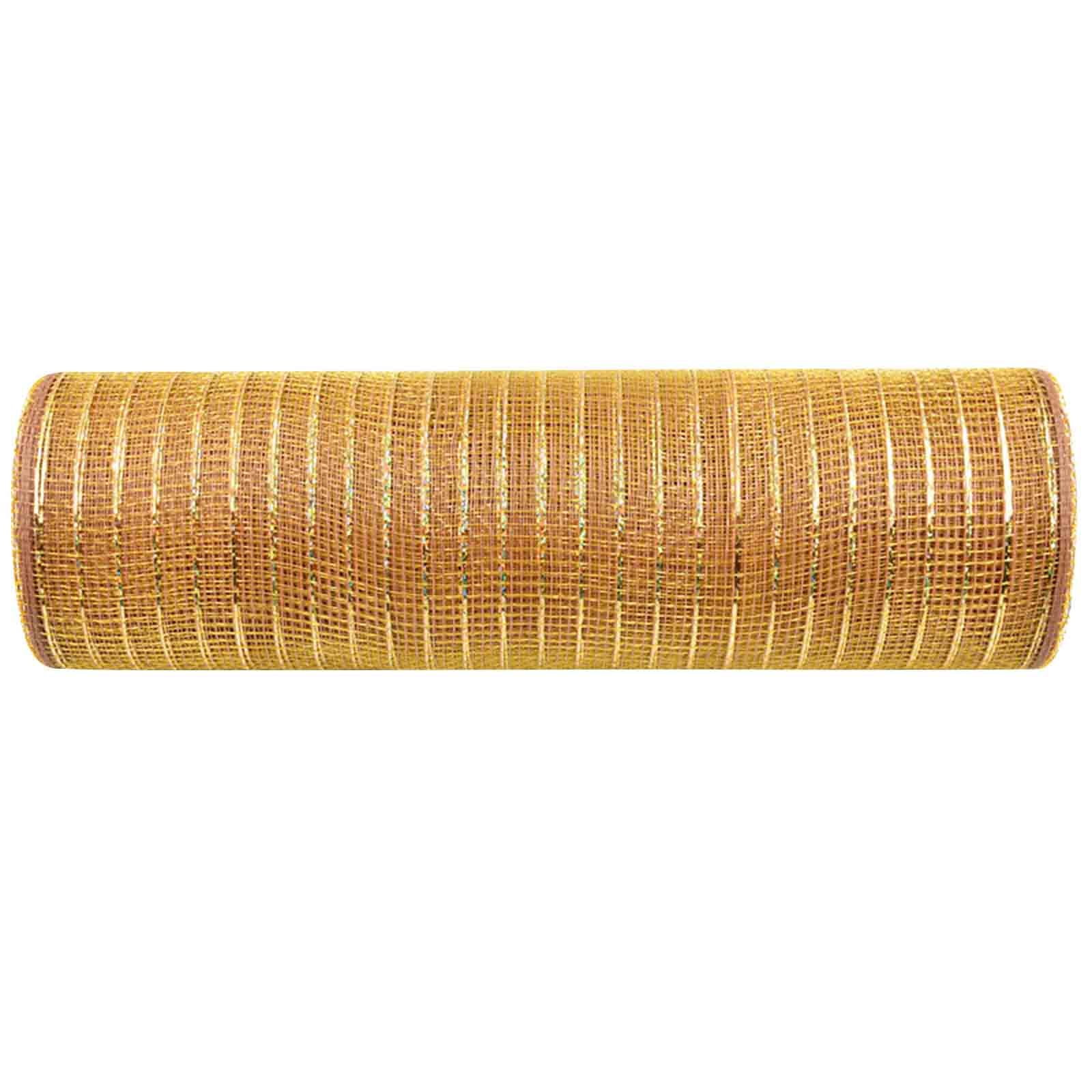 Holloyiver Christmas Mesh Ribbon Rolls Decorative, 10.2" x 36 ...