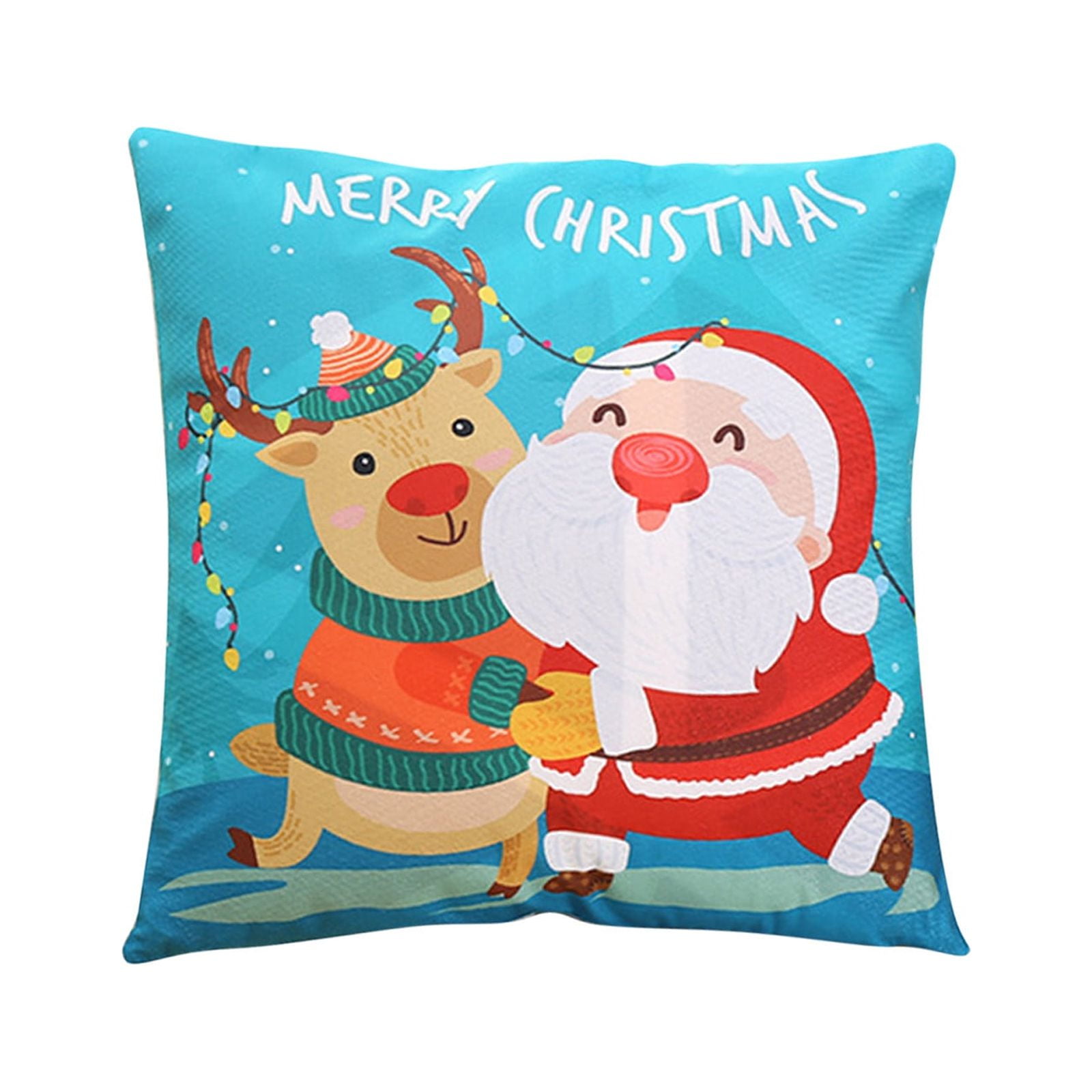 Holloyiver Christmas Pillow Covers 18x18 for Christmas Decorations ...