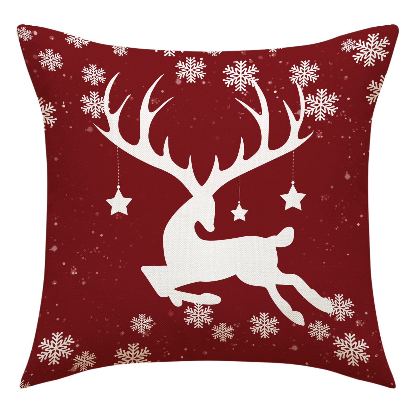 Holloyiver Christmas Pillows Cases, Winter Xmas Holiday Farmhouse ...