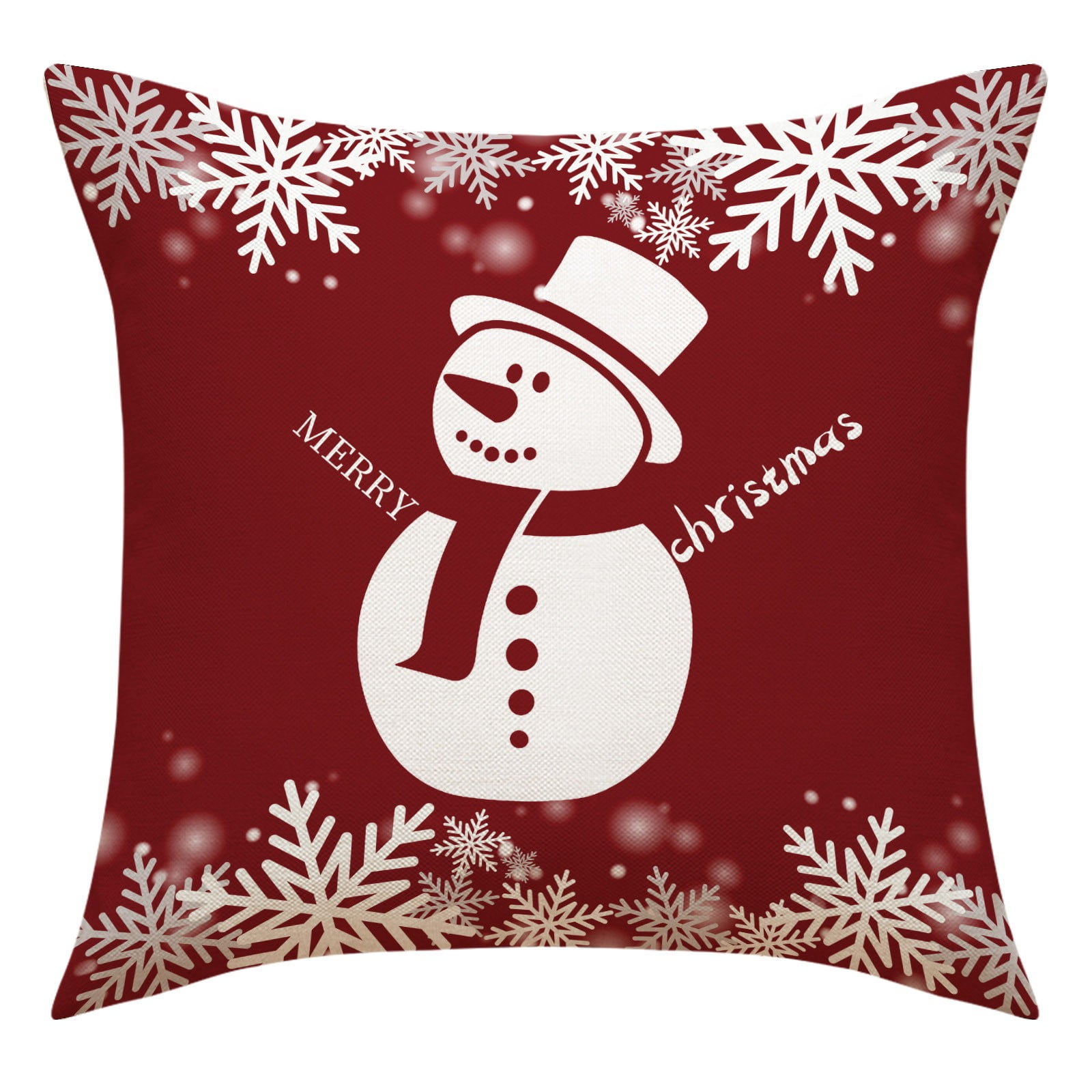 Holloyiver Christmas Pillows Cases, Winter Xmas Holiday Farmhouse ...