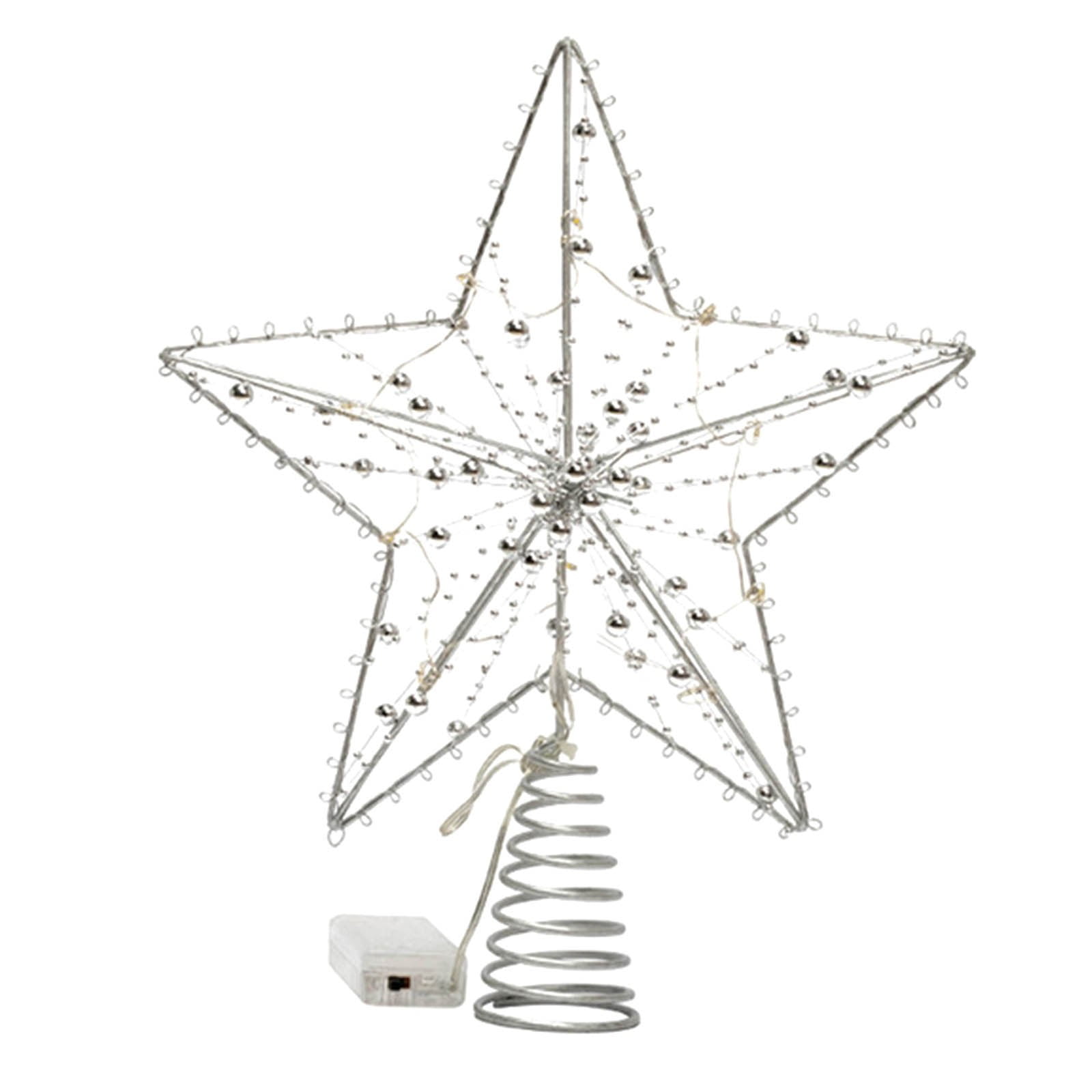 Holloyiver Christmas Tree Toppers, 9.8-Inch Star Tree Toppers Metal ...