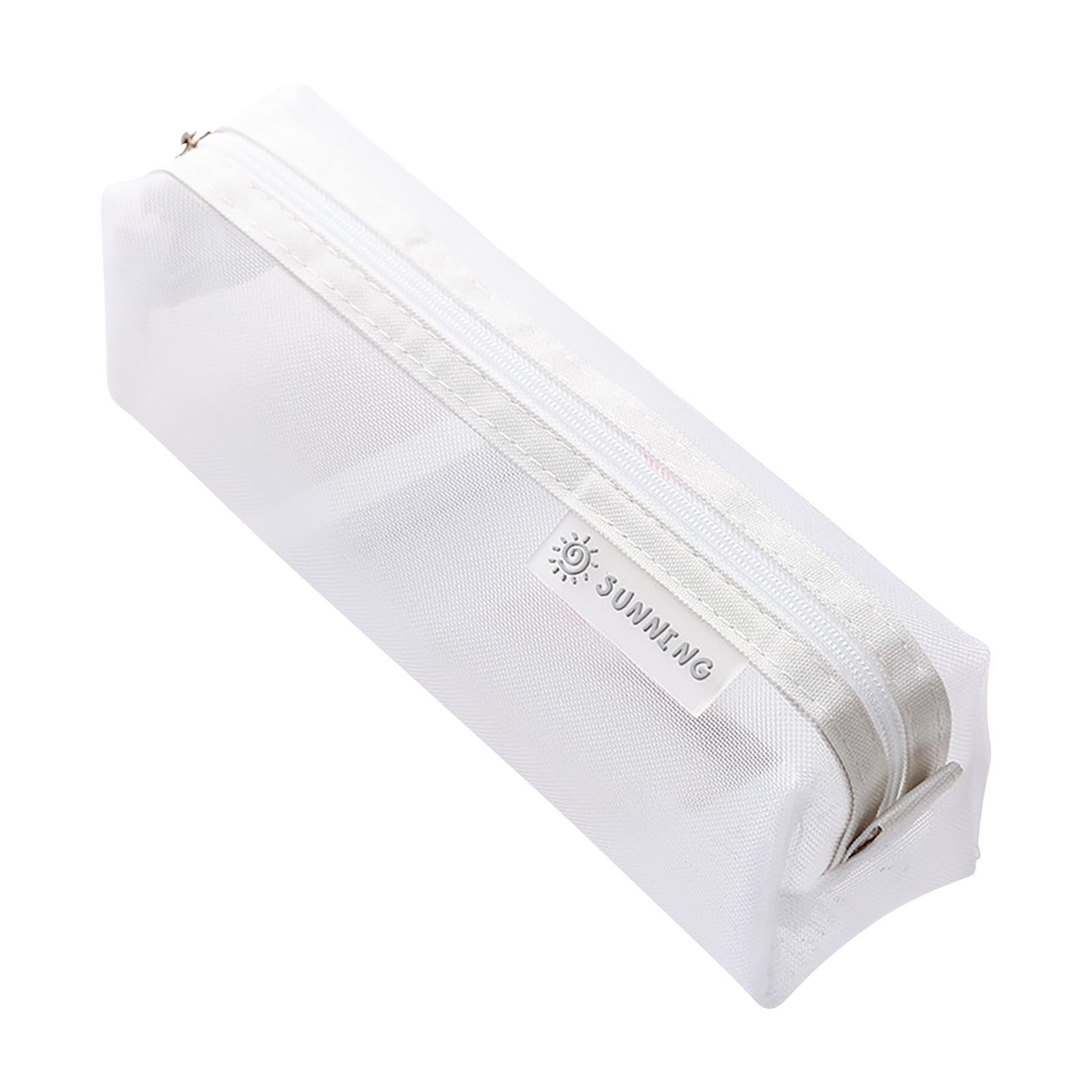 Holloyiver Clear Mesh Pencil Case Pouch, Clearly Visible Grid Pen Cases ...