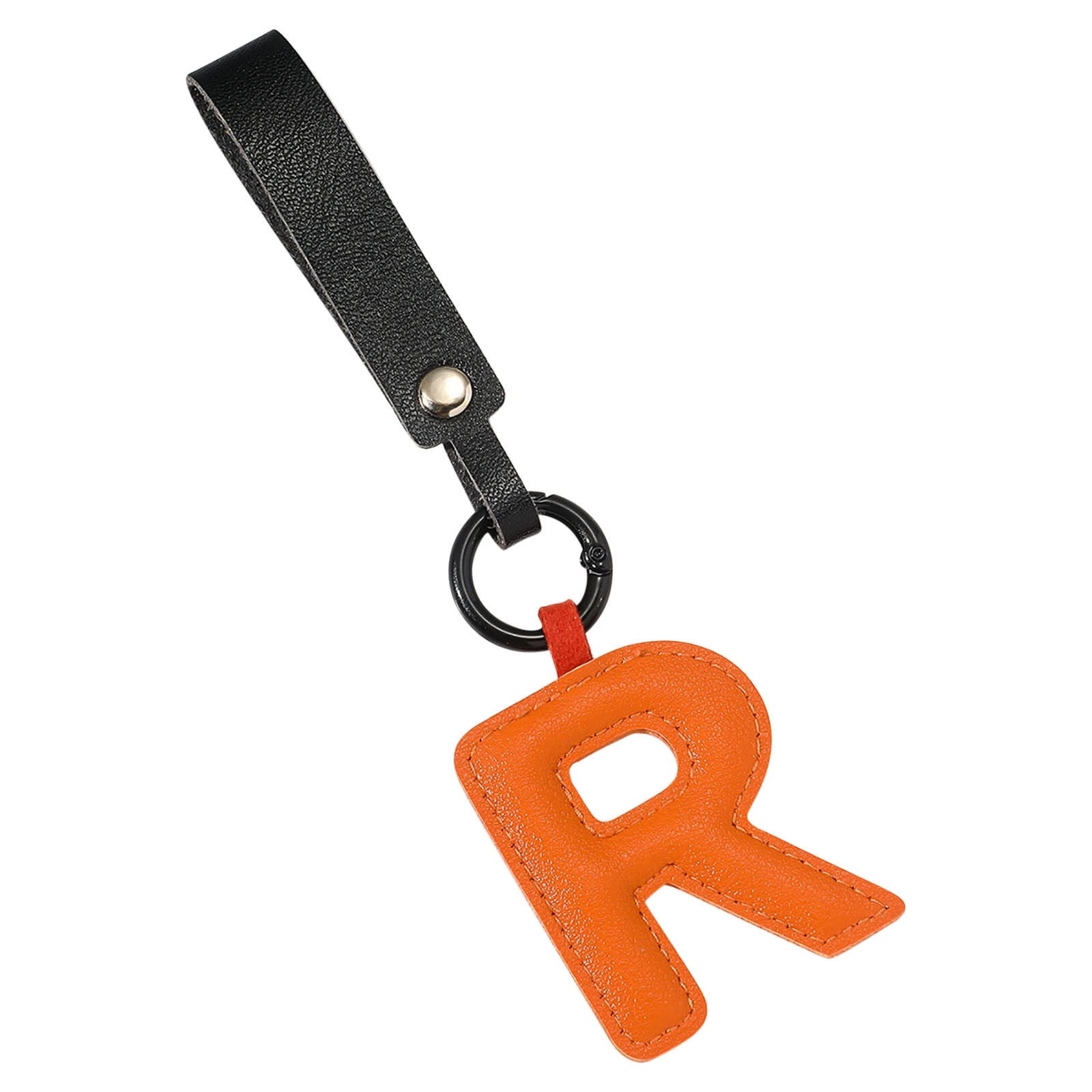 Holloyiver Colorful Initial Letter Keychain for Women, PU leather ...