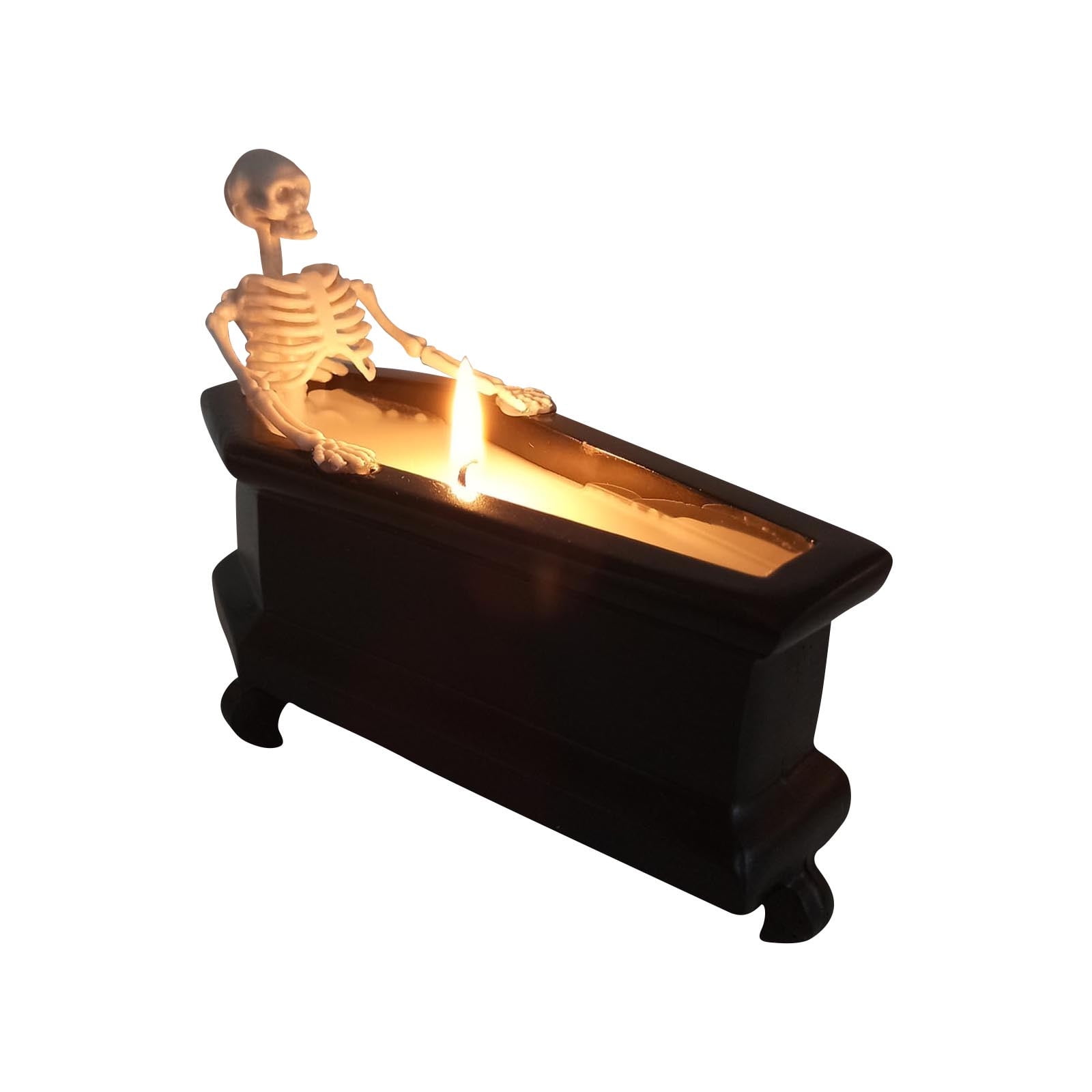 Holloyiver Cozy Bath Skeleton Candle, Skeleton Candles for Home Decor ...