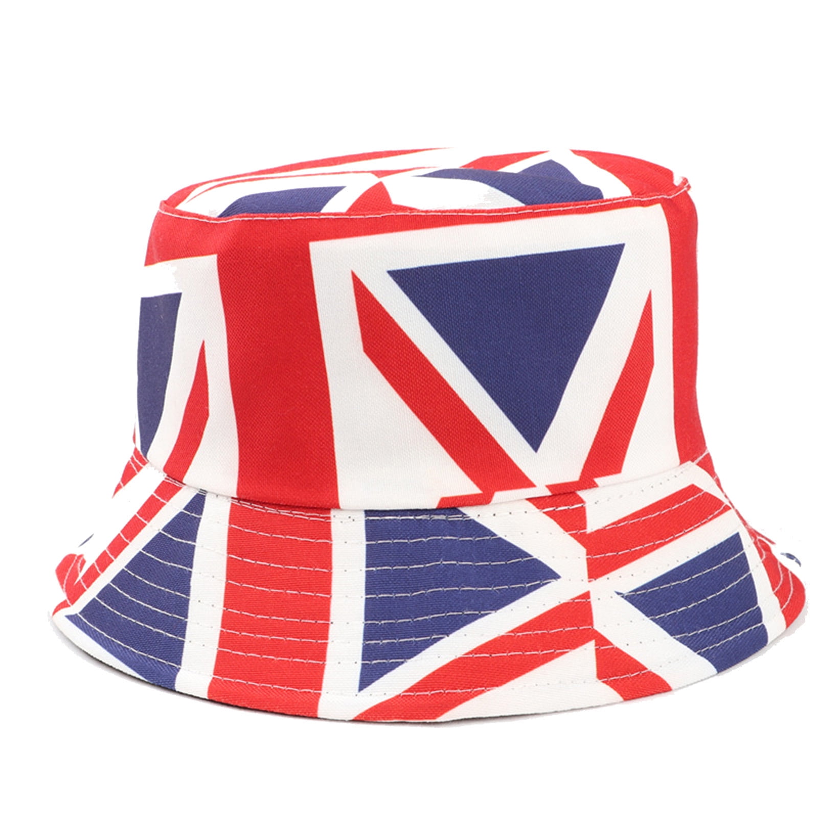Holloyiver Cute England Flag Bucket Hats Fashion Sun Cap Packable ...