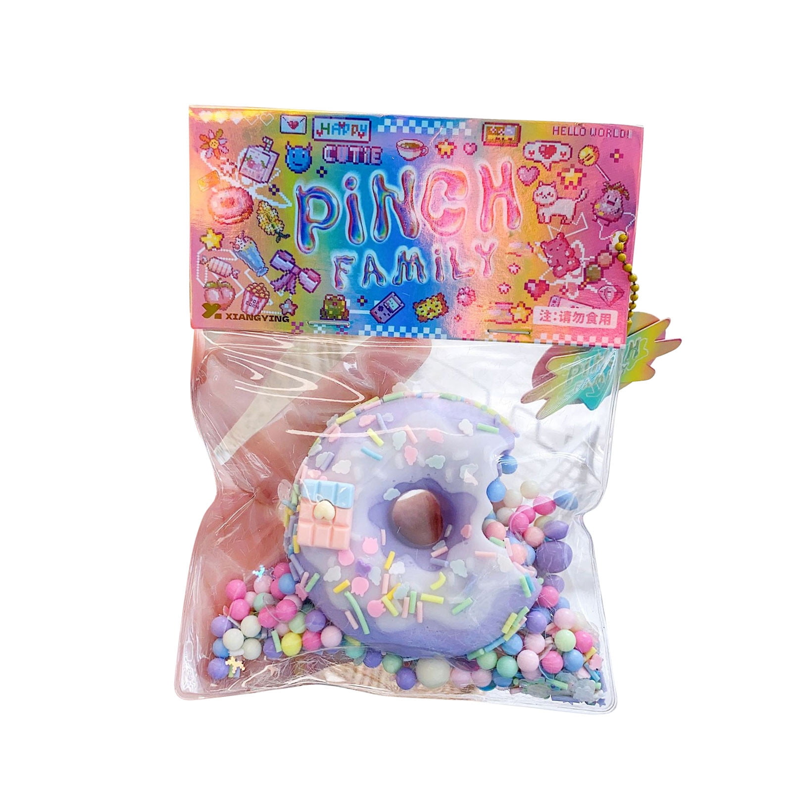 Holloyiver Cute Soft Doughnut Squeeze Toys, 2024 Upgrade Squishy ...