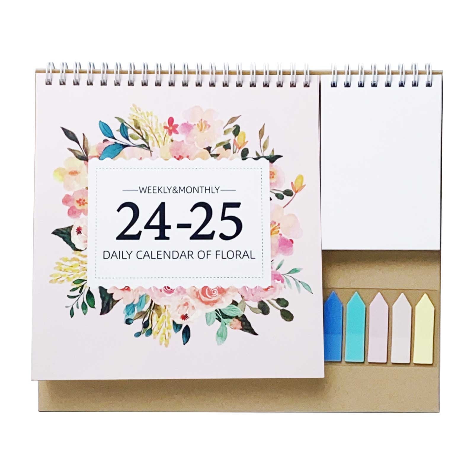 Holloyiver Desk Calendar 2024-2025, Flip Desktop Calendar From July ...