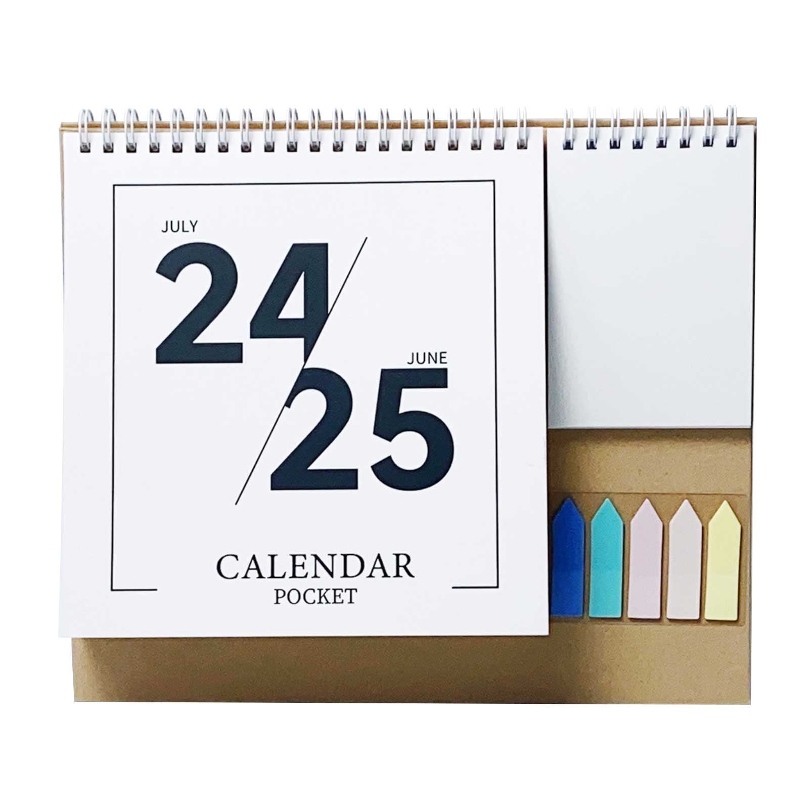 Holloyiver Desk Calendar 2024-2025, Flip Desktop Calendar From July ...