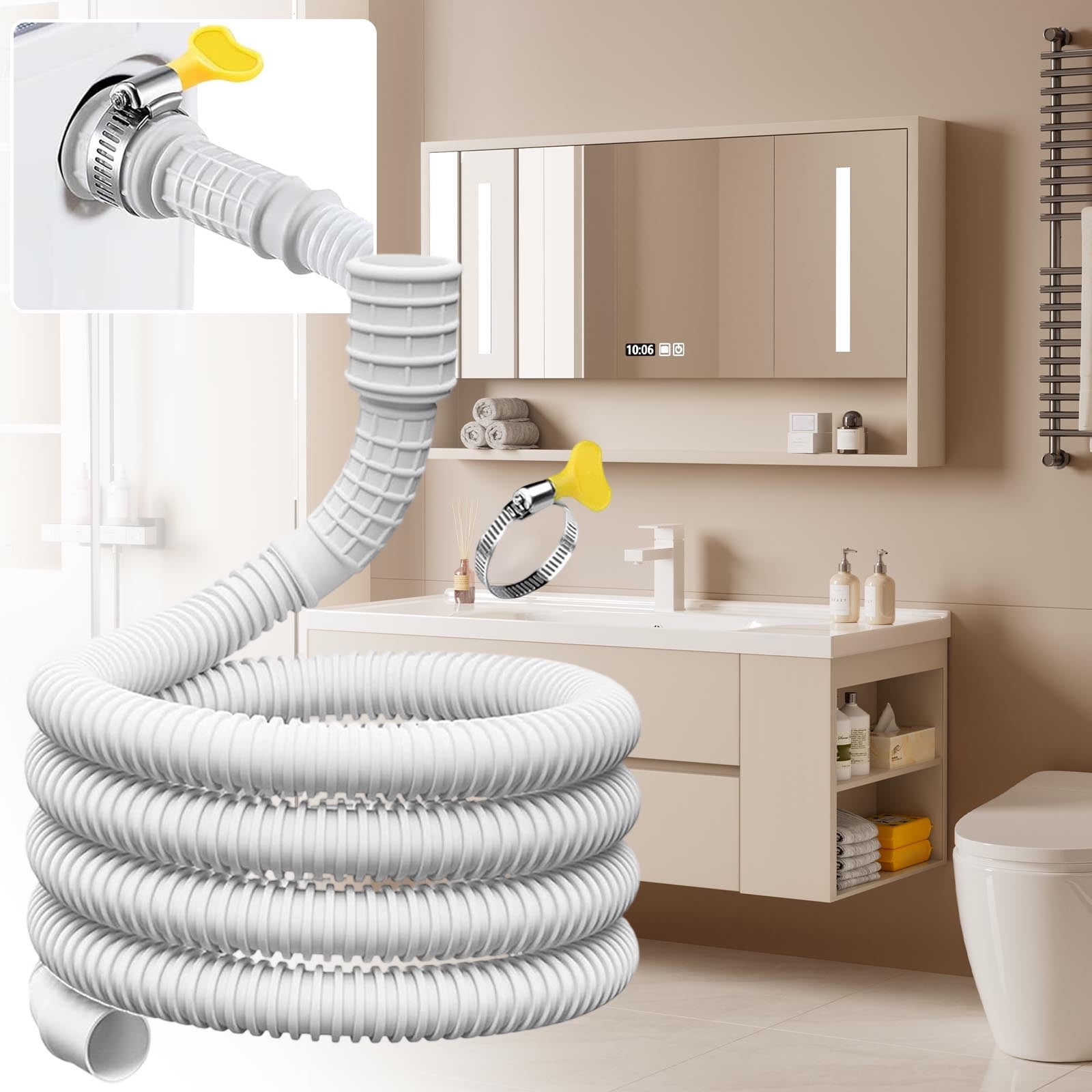 Holloyiver Drain Hose,Portable Air Conditioner Drain Hose,Condensate ...