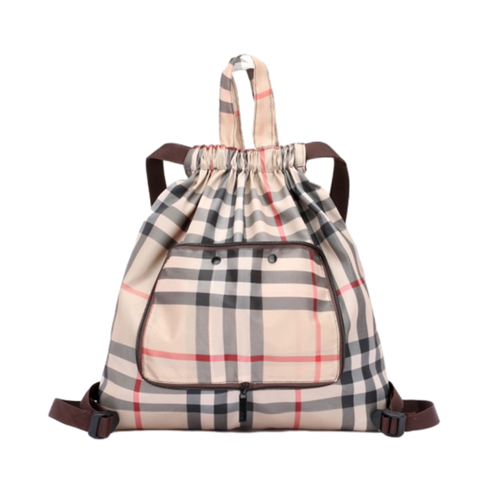 Holloyiver Drawstring Gym Bag for Men Women, Waterproof Drawstring ...